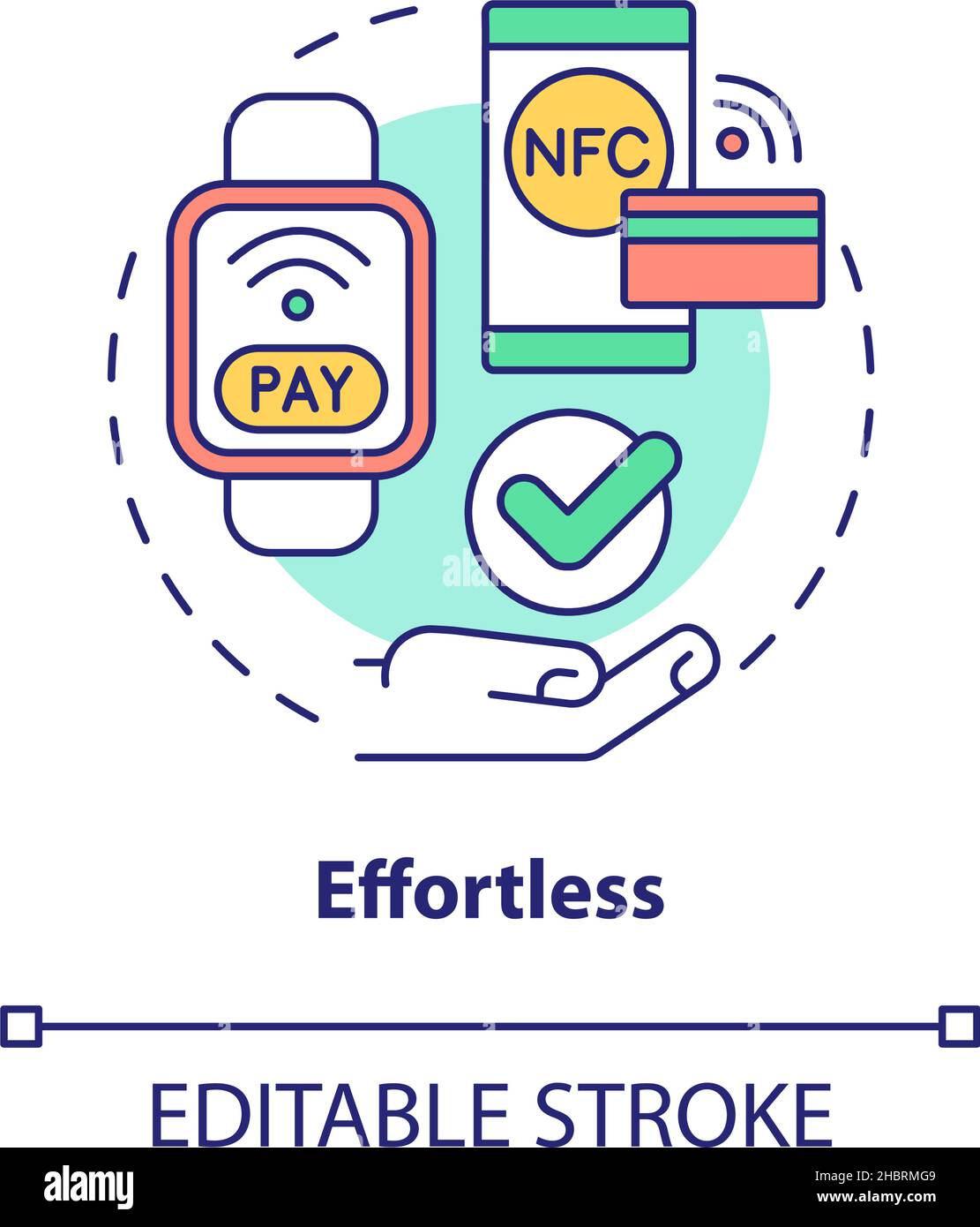 Effortless concept icon Stock Vector Image & Art - Alamy