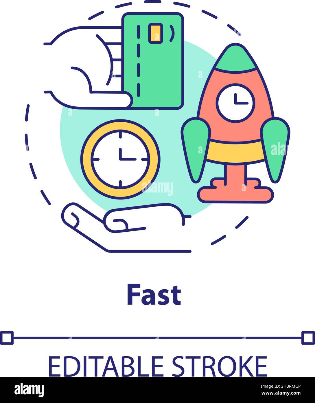 Fast concept icon Stock Vector Image & Art - Alamy