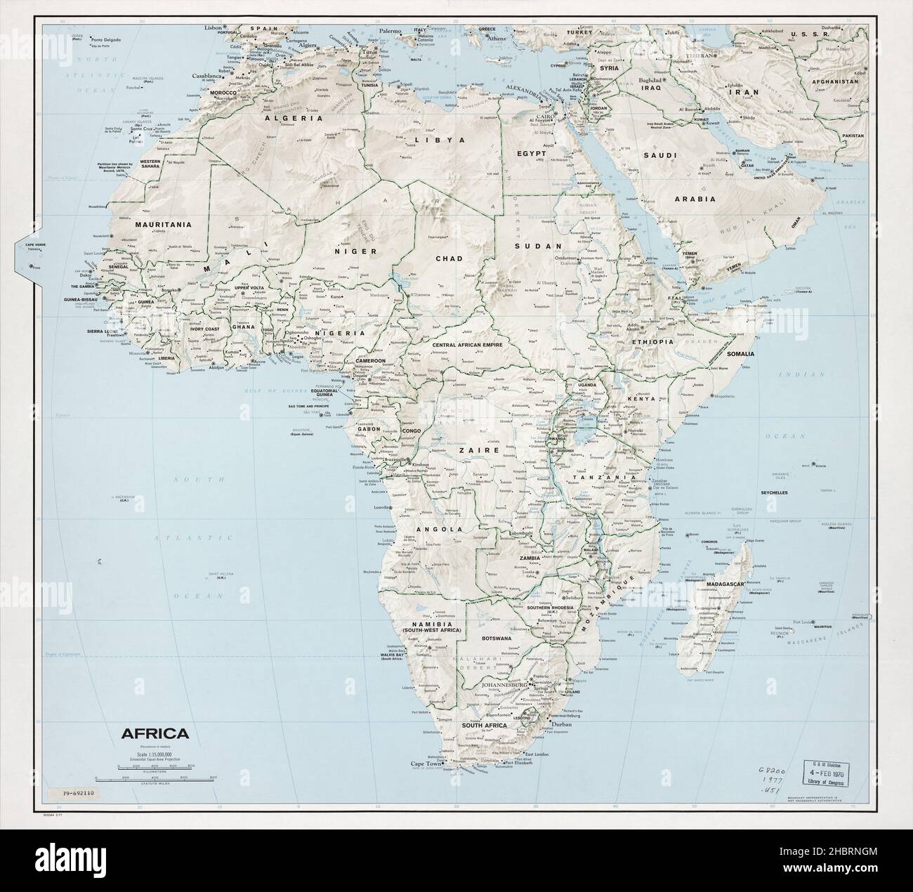 1970s map of africa hi-res stock photography and images - Alamy