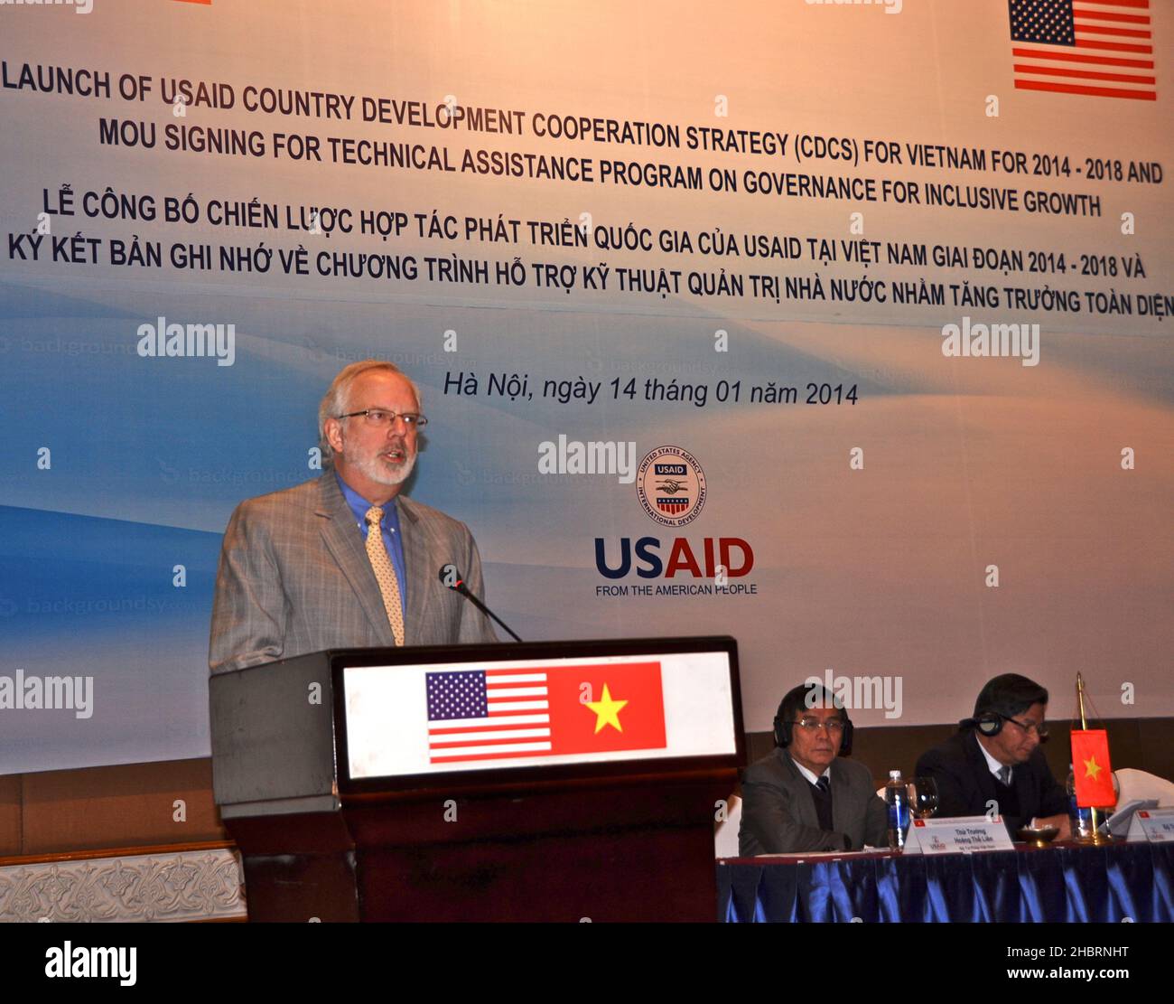 2010s Vietnam: U.S. Ambassador David Shear speaks at the ceremony. ca ...