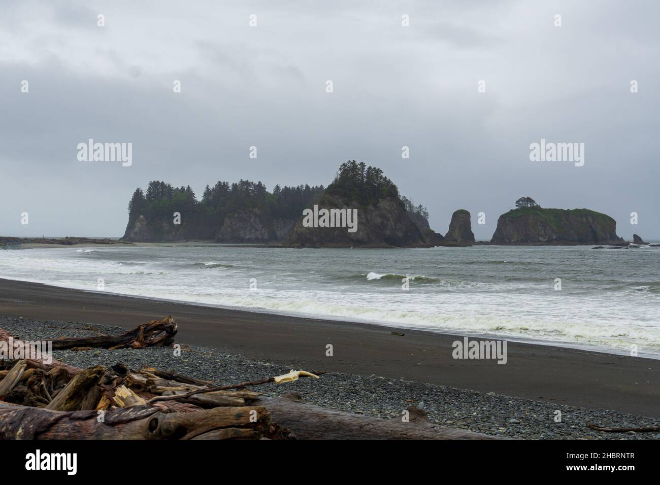 The view of the cliffs and the sea. Olympic National Park, Washington ...