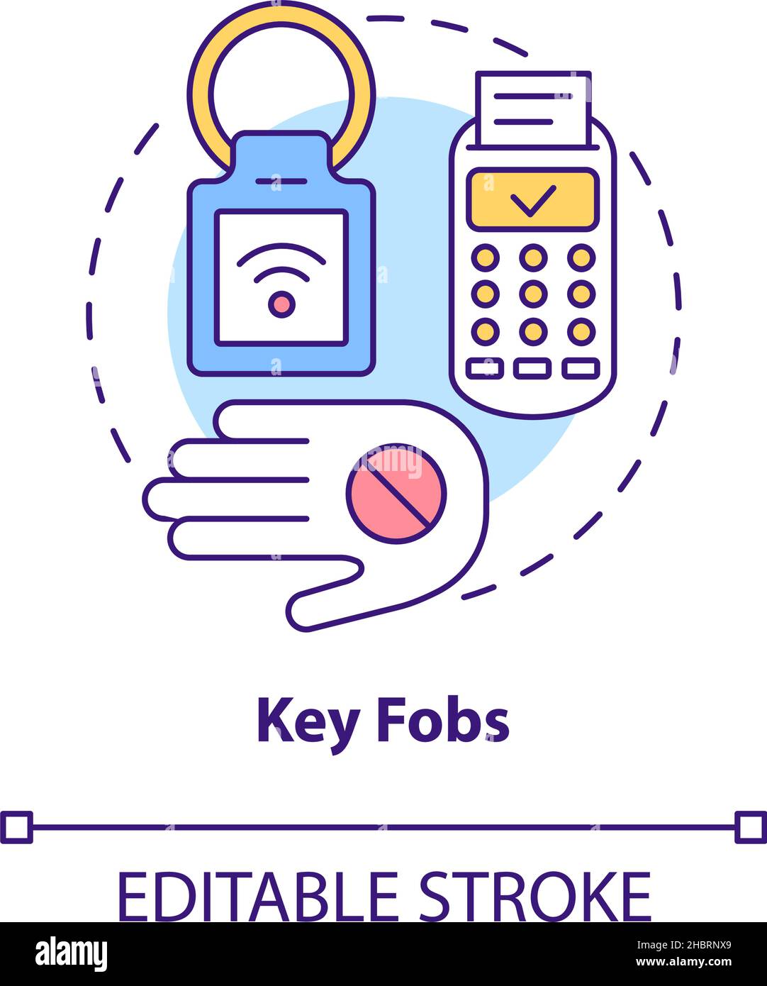 Key fobs concept icon Stock Vector Image & Art - Alamy