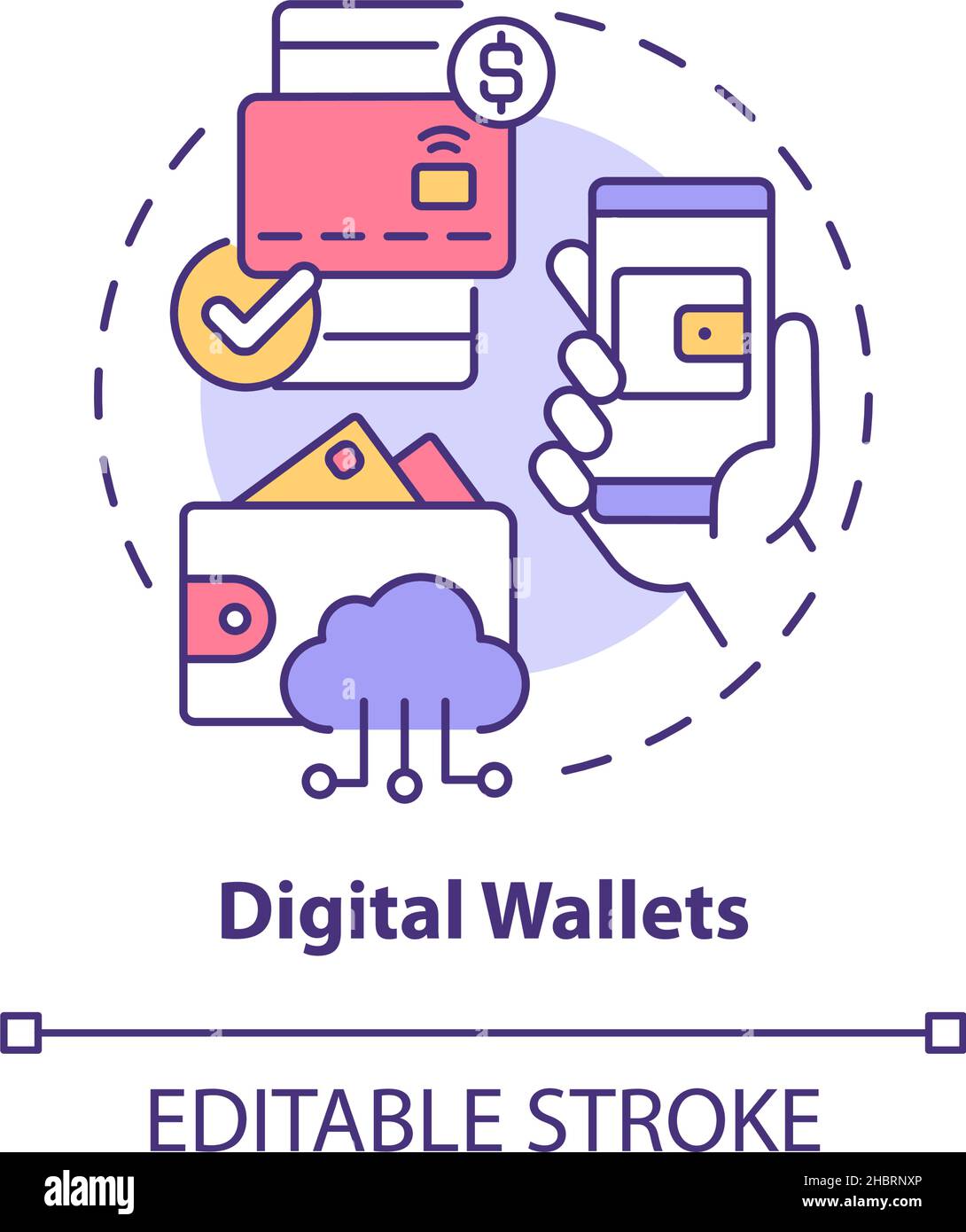 Digital wallets hi-res stock photography and images - Alamy