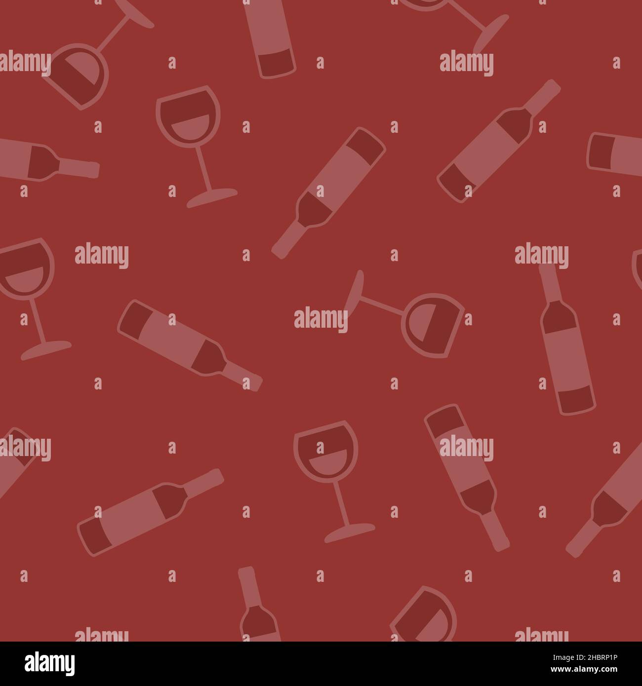 Wine Pattern. Vector seamless pattern or background with bottles and ...