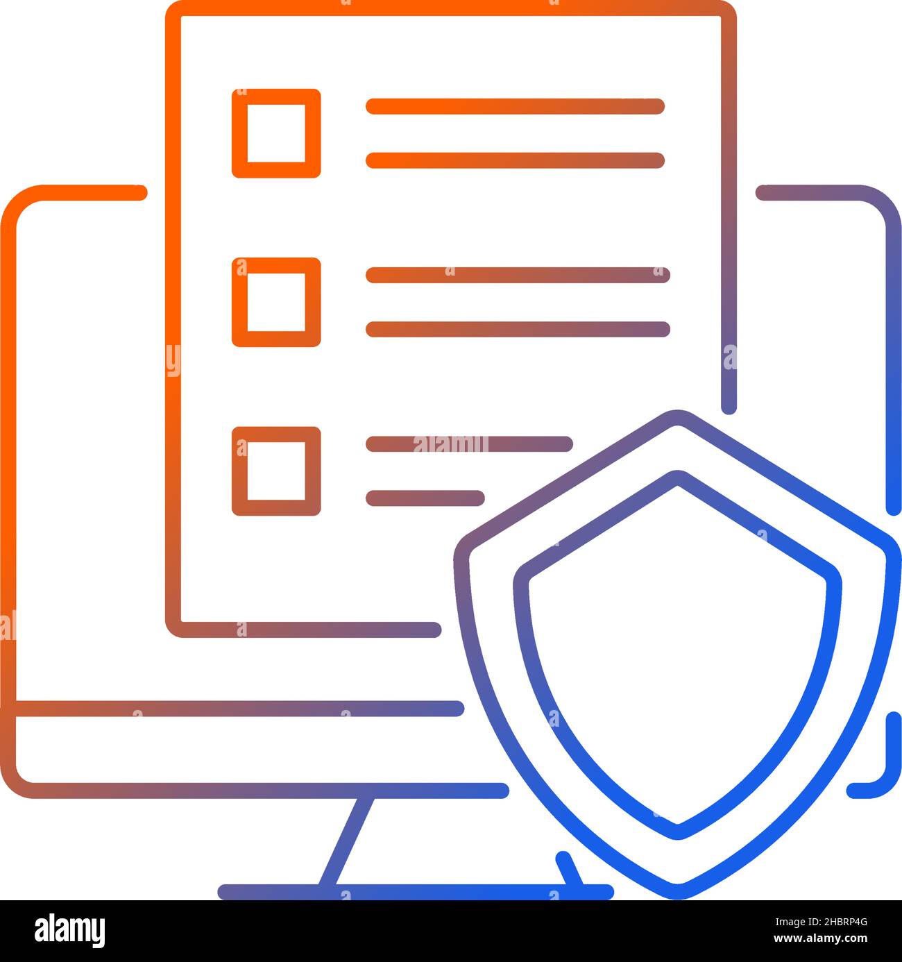 Cyber policy gradient linear vector icon Stock Vector Image & Art - Alamy
