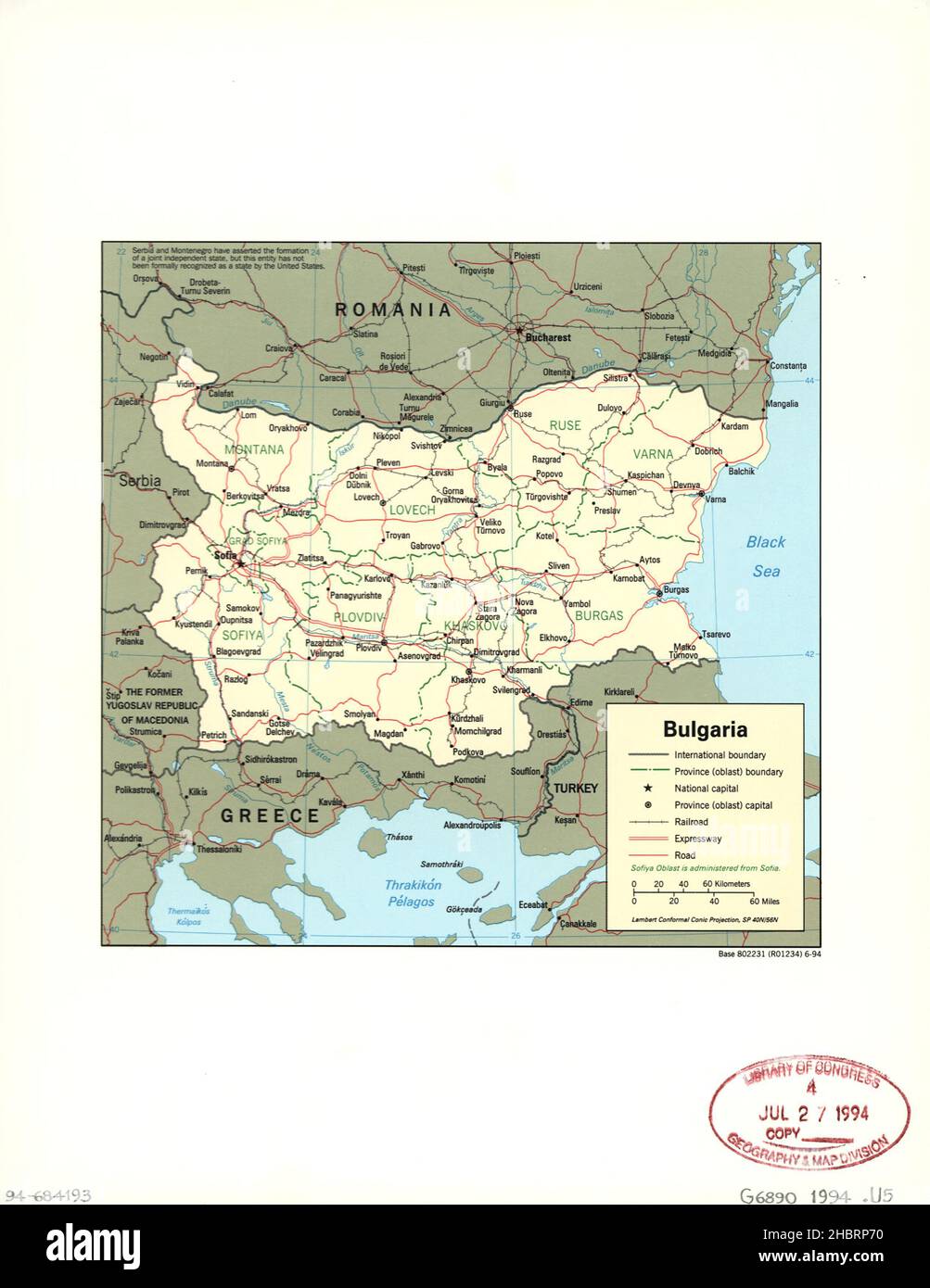 Map of bulgaria hi-res stock photography and images - Alamy