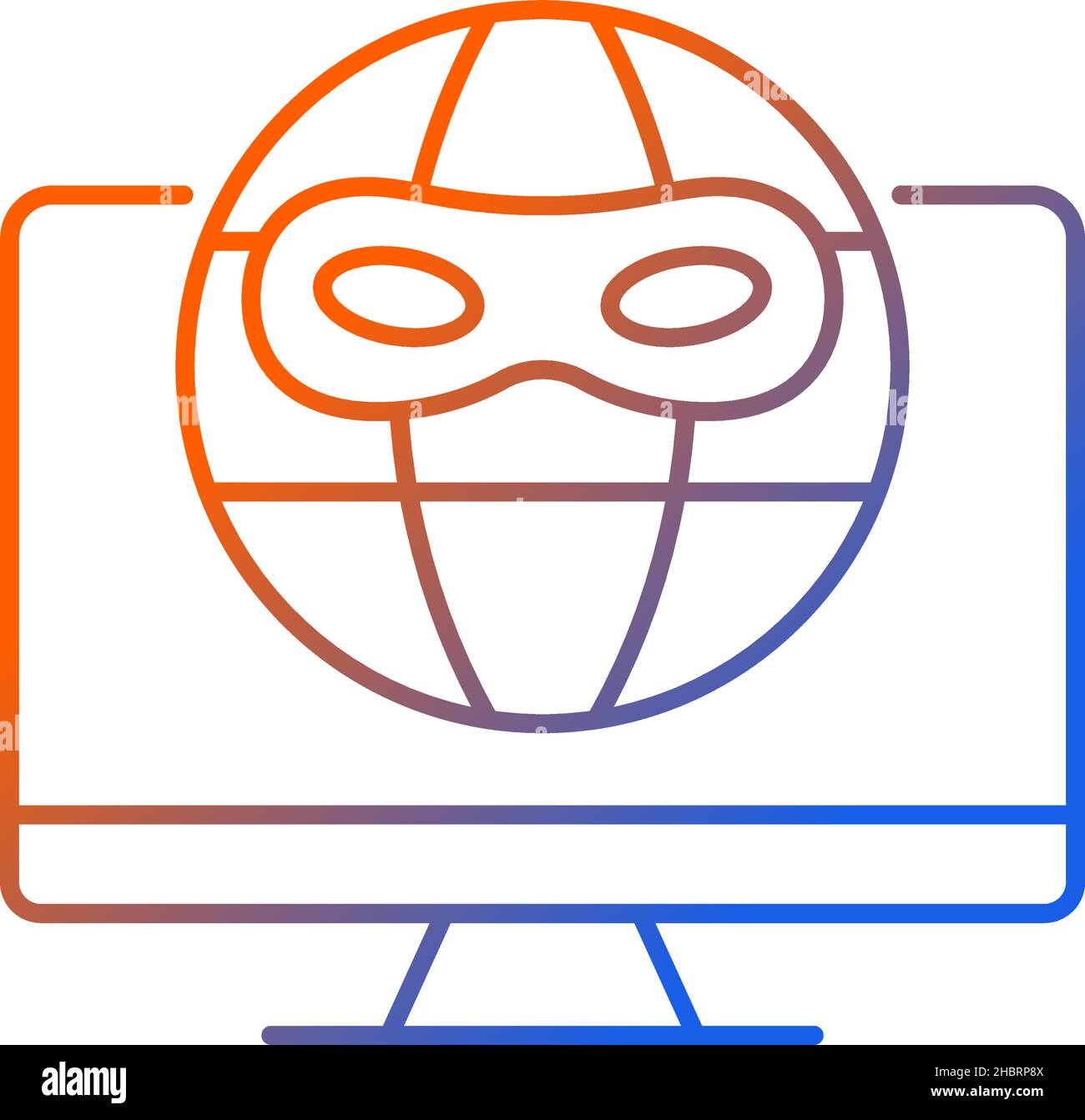 Dark web gradient linear vector icon Stock Vector Image & Art - Alamy