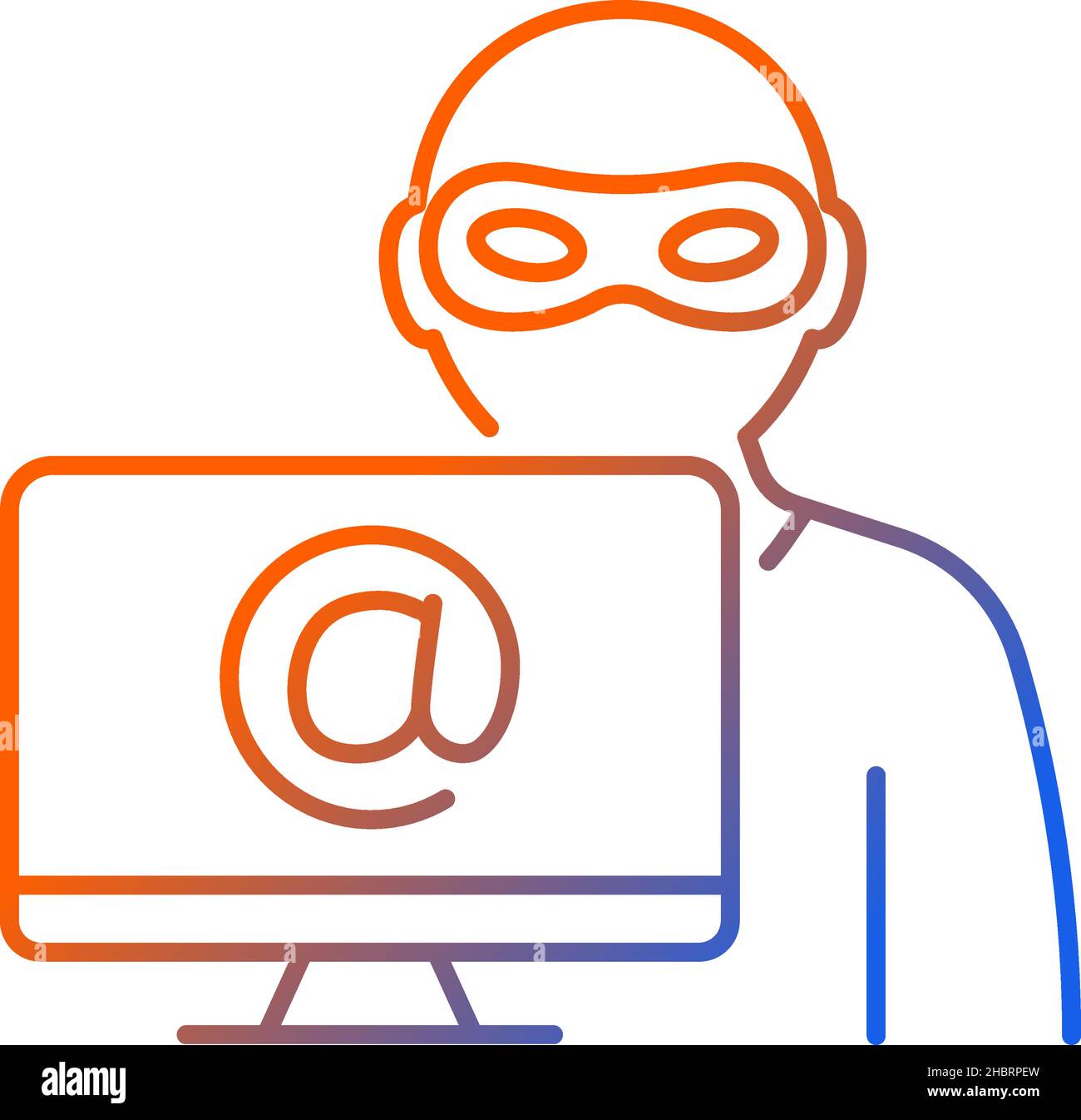 Alias gradient linear vector icon Stock Vector Image & Art - Alamy