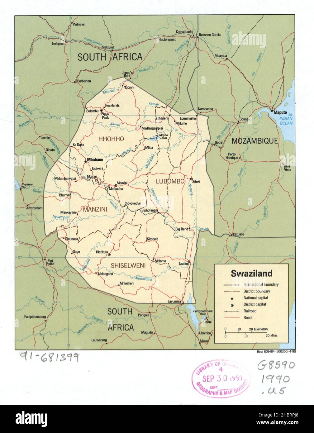 Swaziland Map