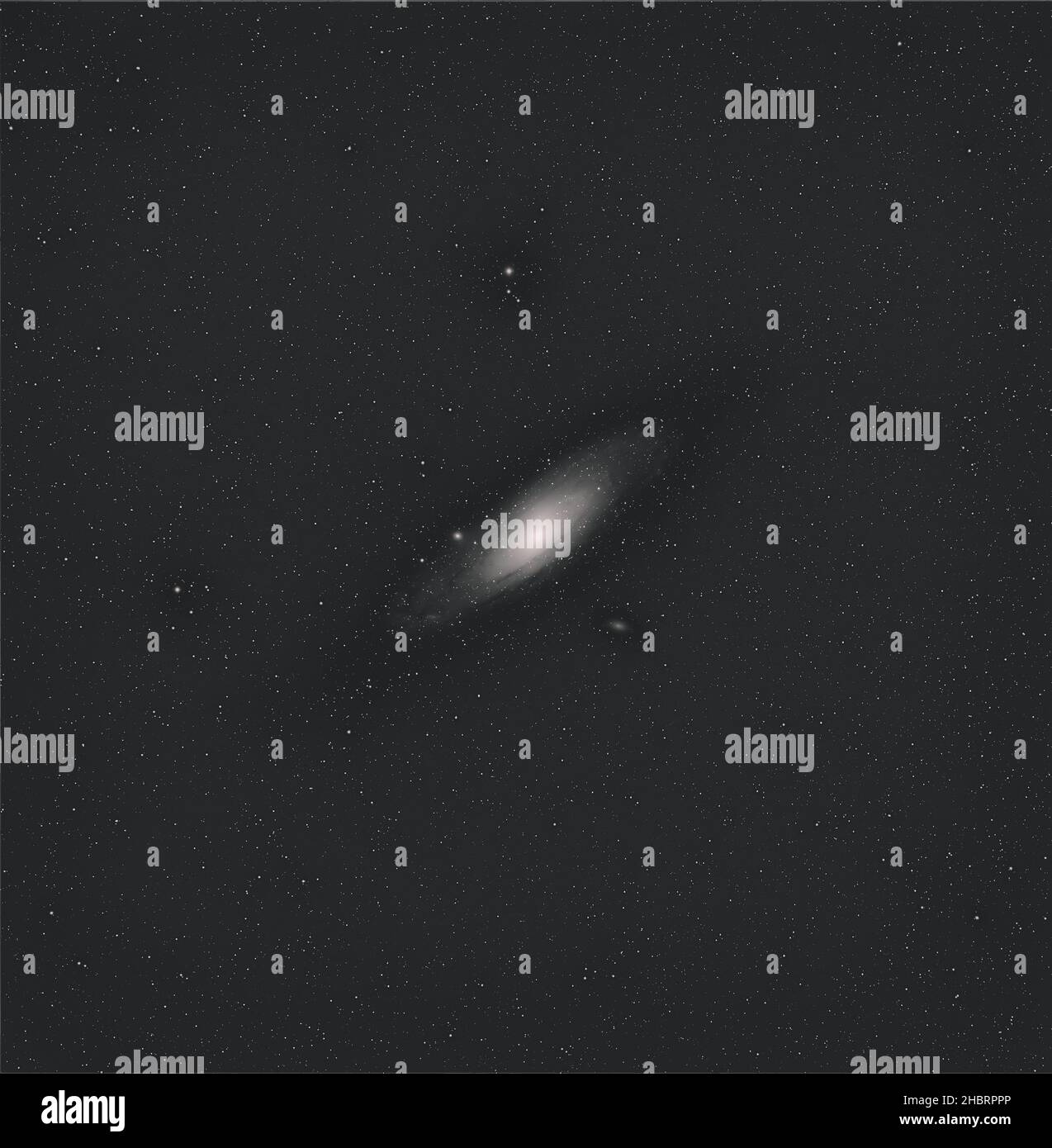 Andromeda Galaxy AKA M31 through a large telescope Stock Photo - Alamy