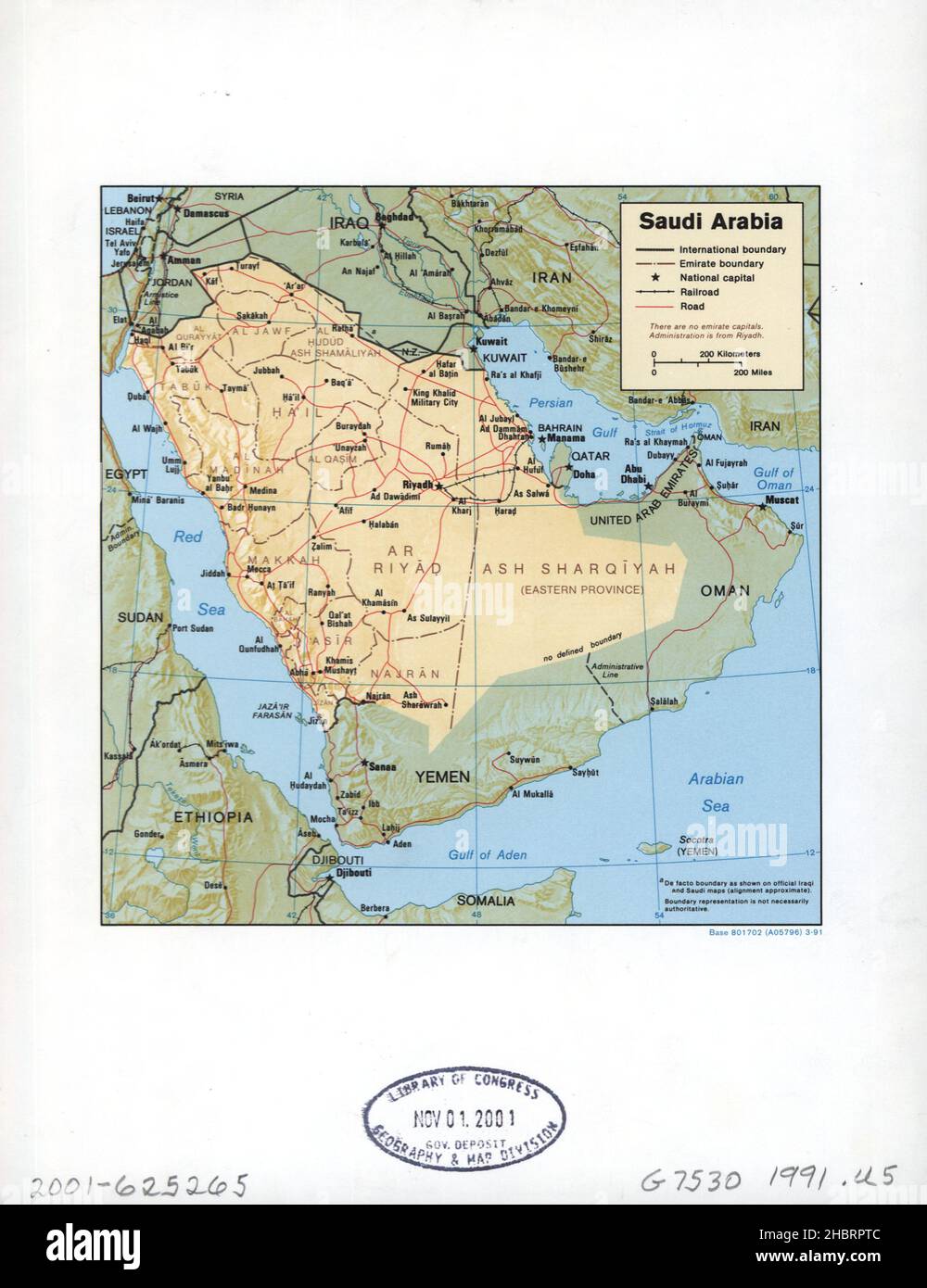 1991 saudi arabia map hi-res stock photography and images - Alamy