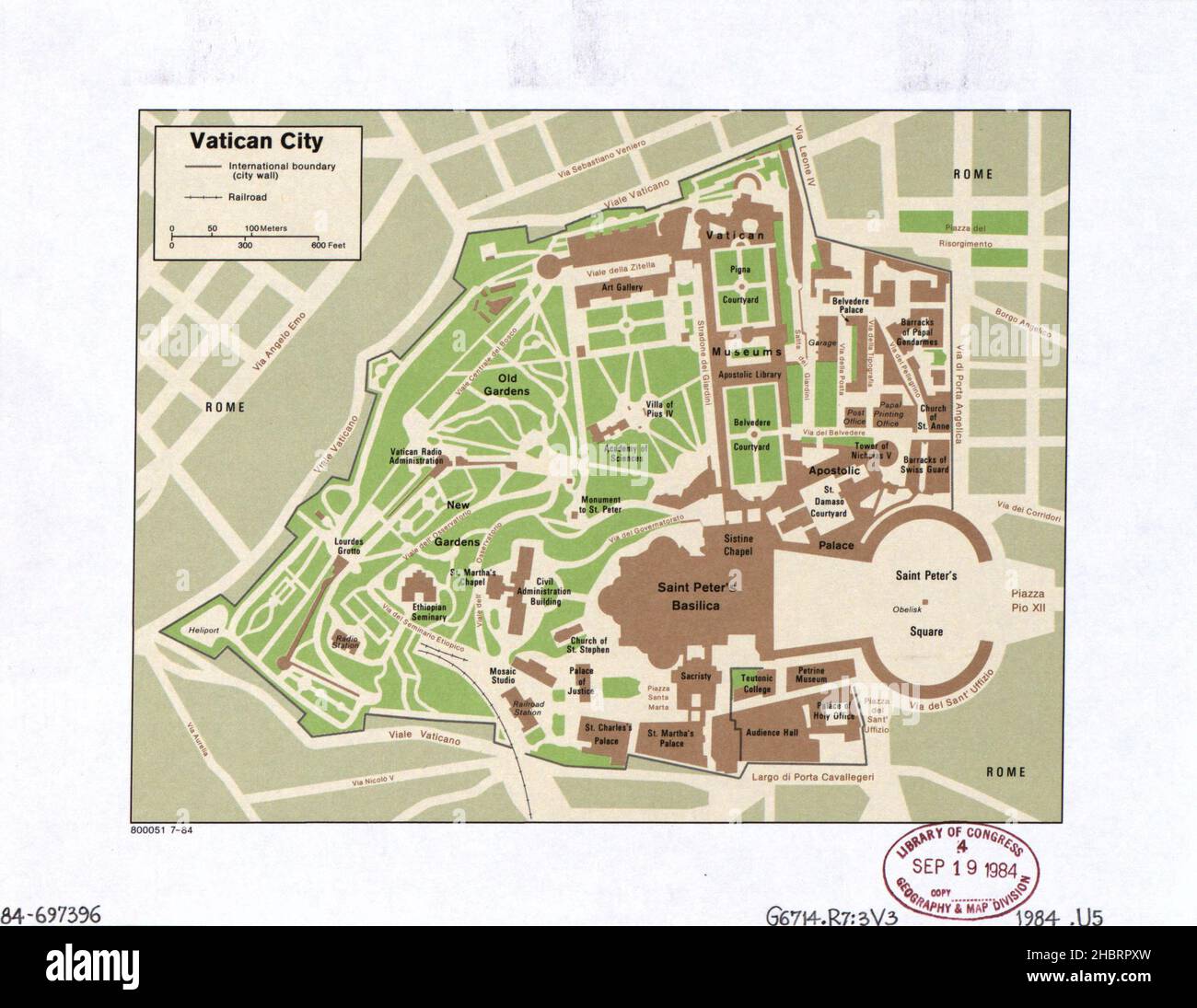 Map Of Vatican Rome Vatican City, Vatican, City Map With High