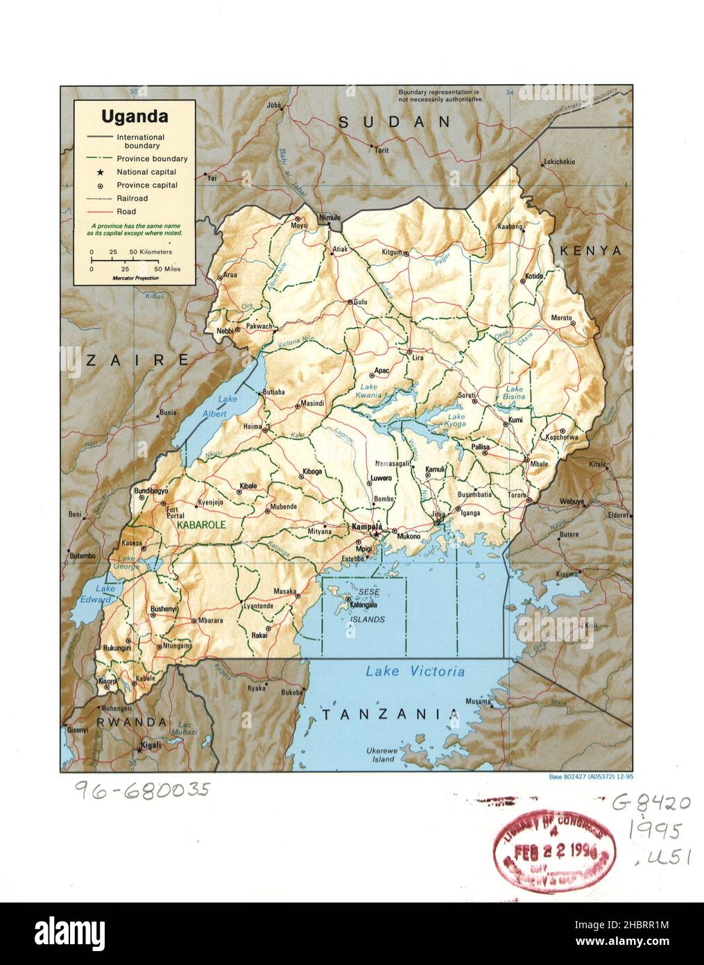 Map of uganda hi-res stock photography and images - Alamy