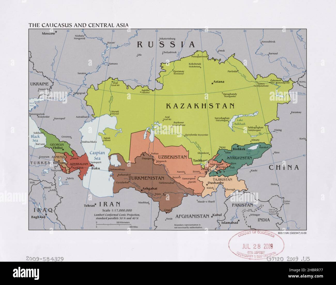 Central asia map hi-res stock photography and images - Alamy