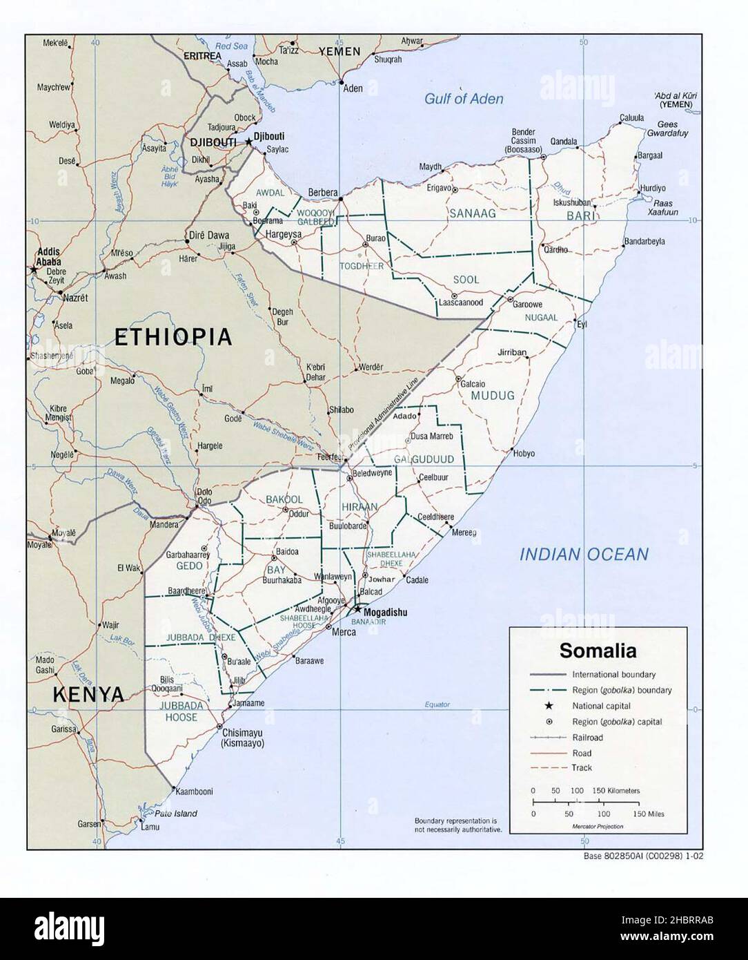 2002 somalia map hi-res stock photography and images - Alamy