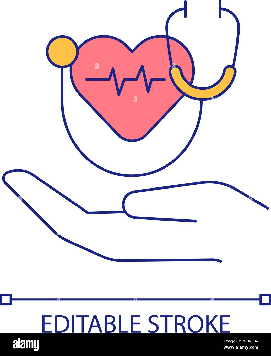 Health insurance line color hi-res stock photography and images - Alamy