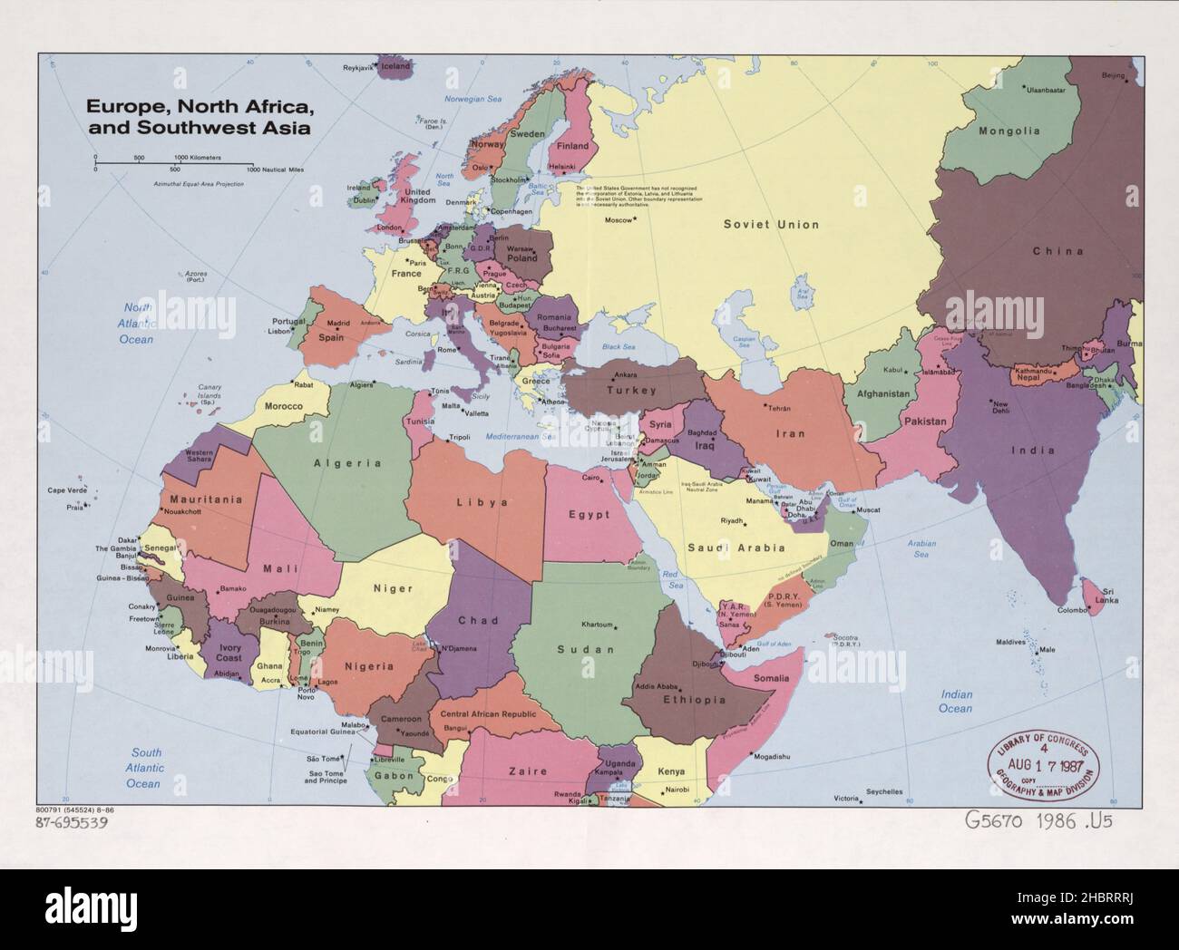 Southwest Asia And Northern Africa Map