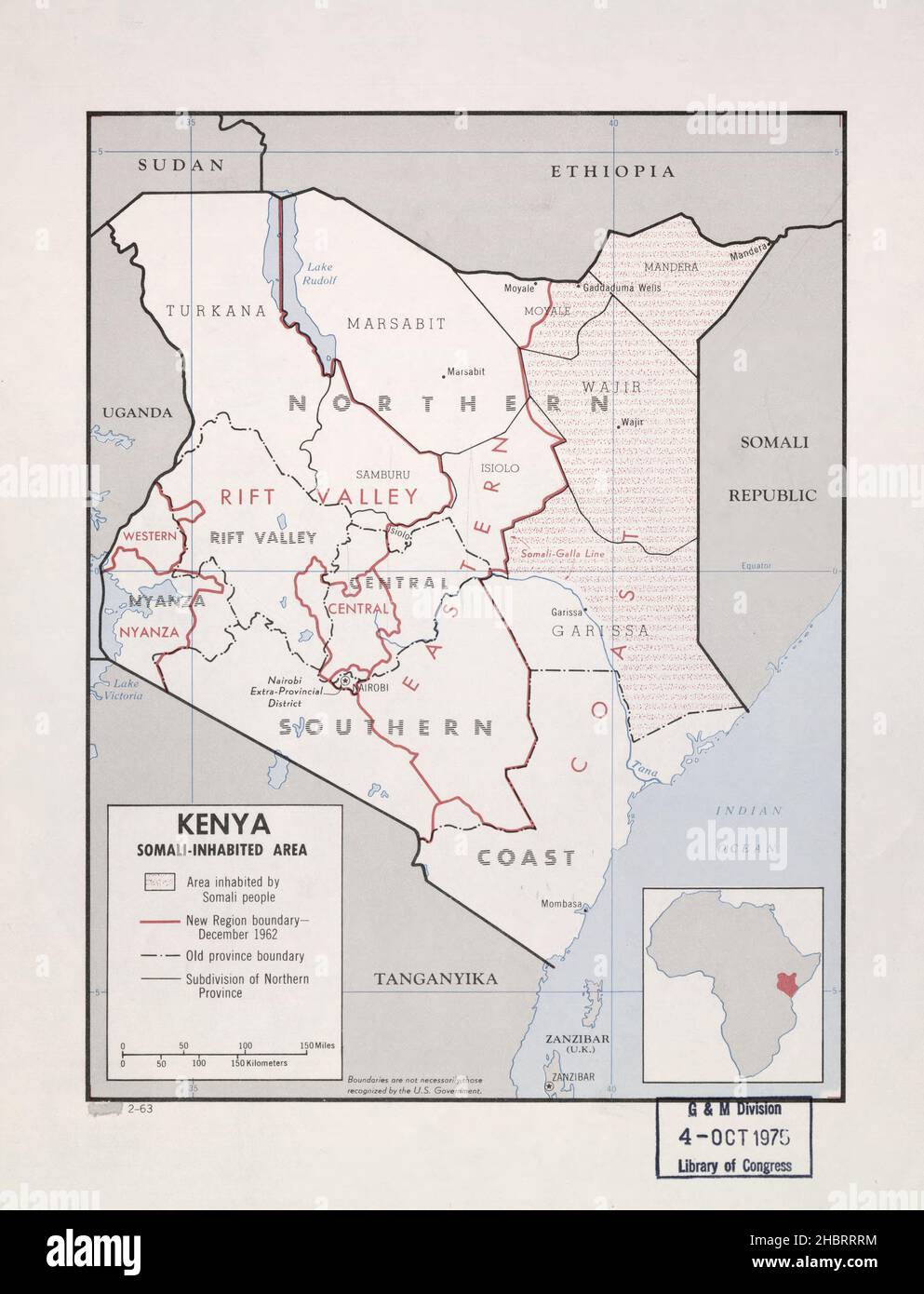 Archival kenya map hi-res stock photography and images - Alamy