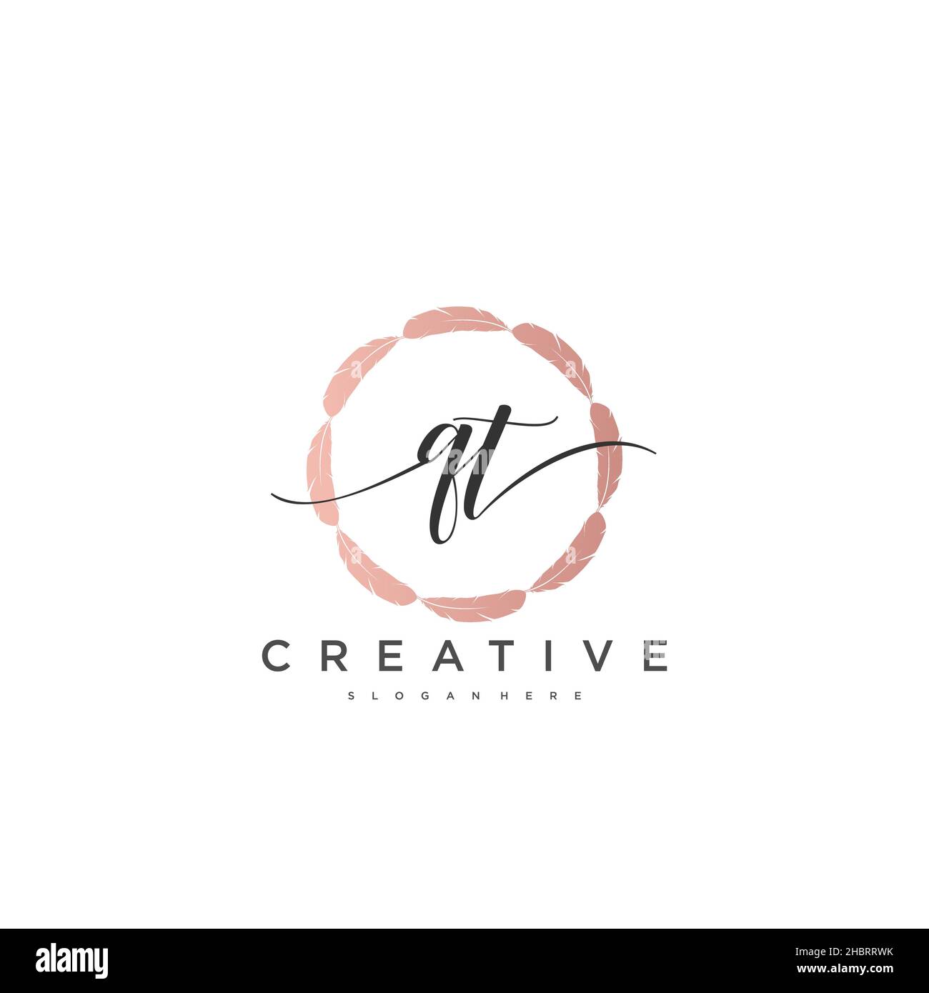 Qt initials logo Stock Vector Images - Alamy