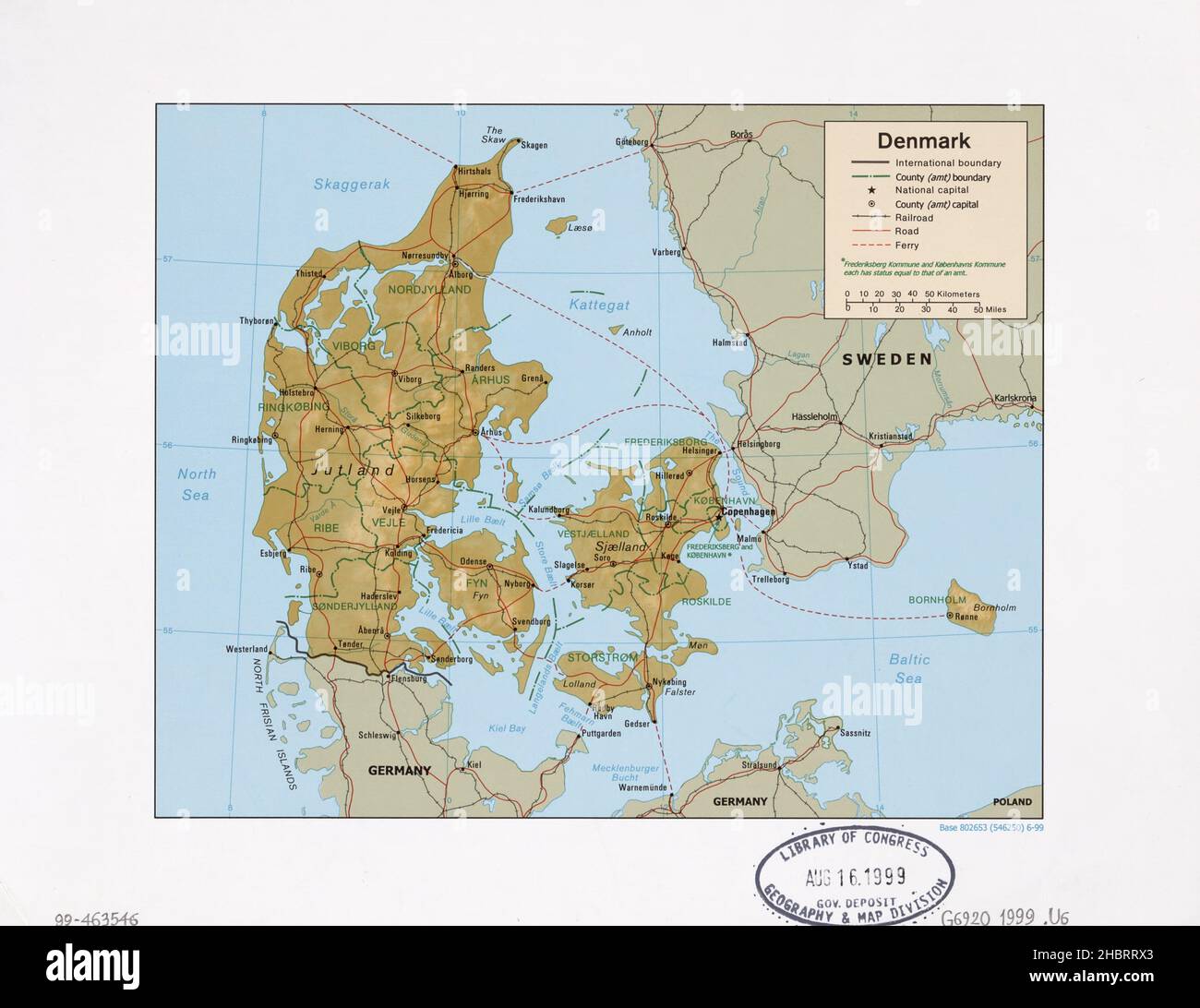 Map of denmark hi-res stock photography and images - Alamy
