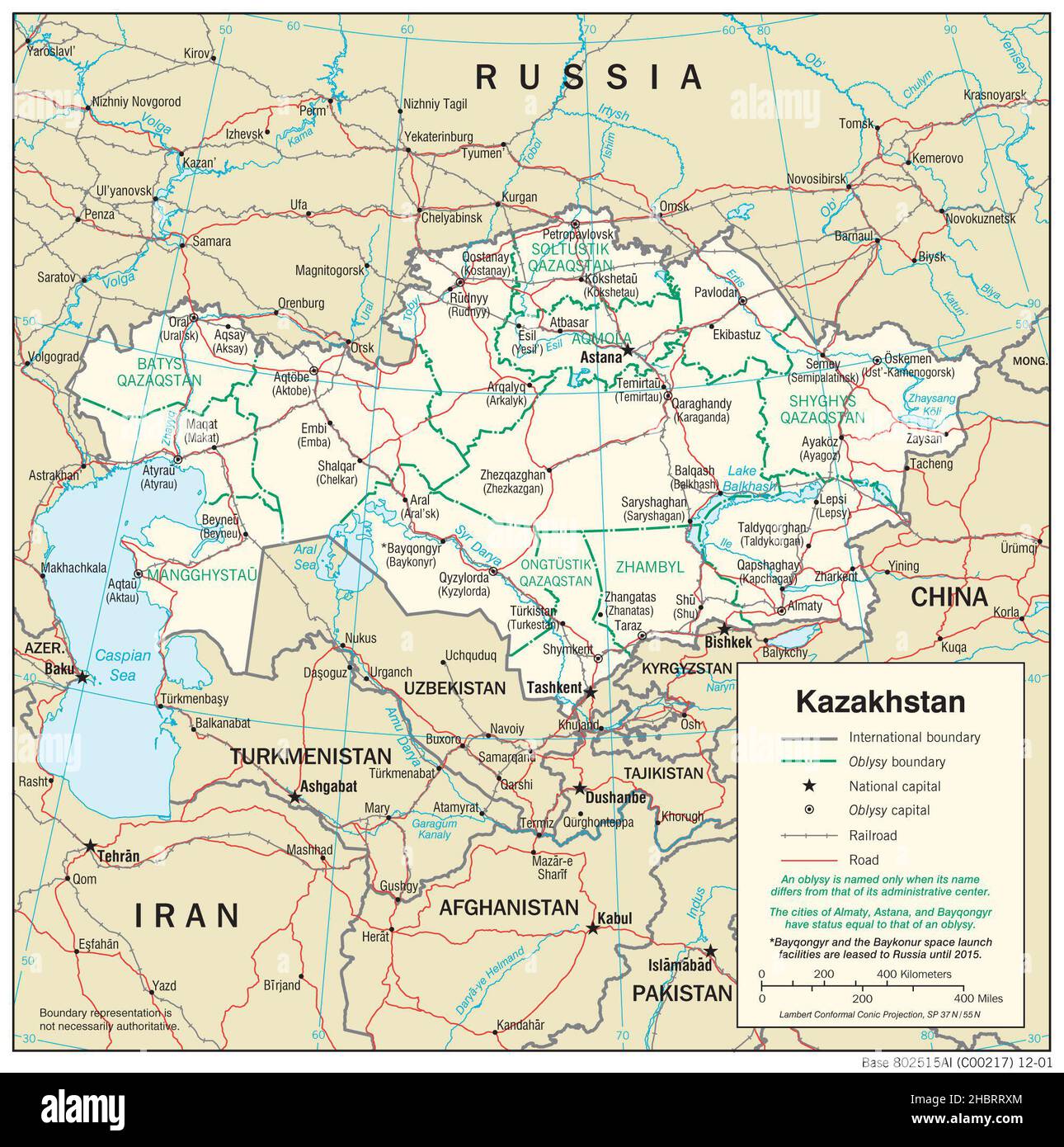 Maps of kazakhstan hi-res stock photography and images - Alamy