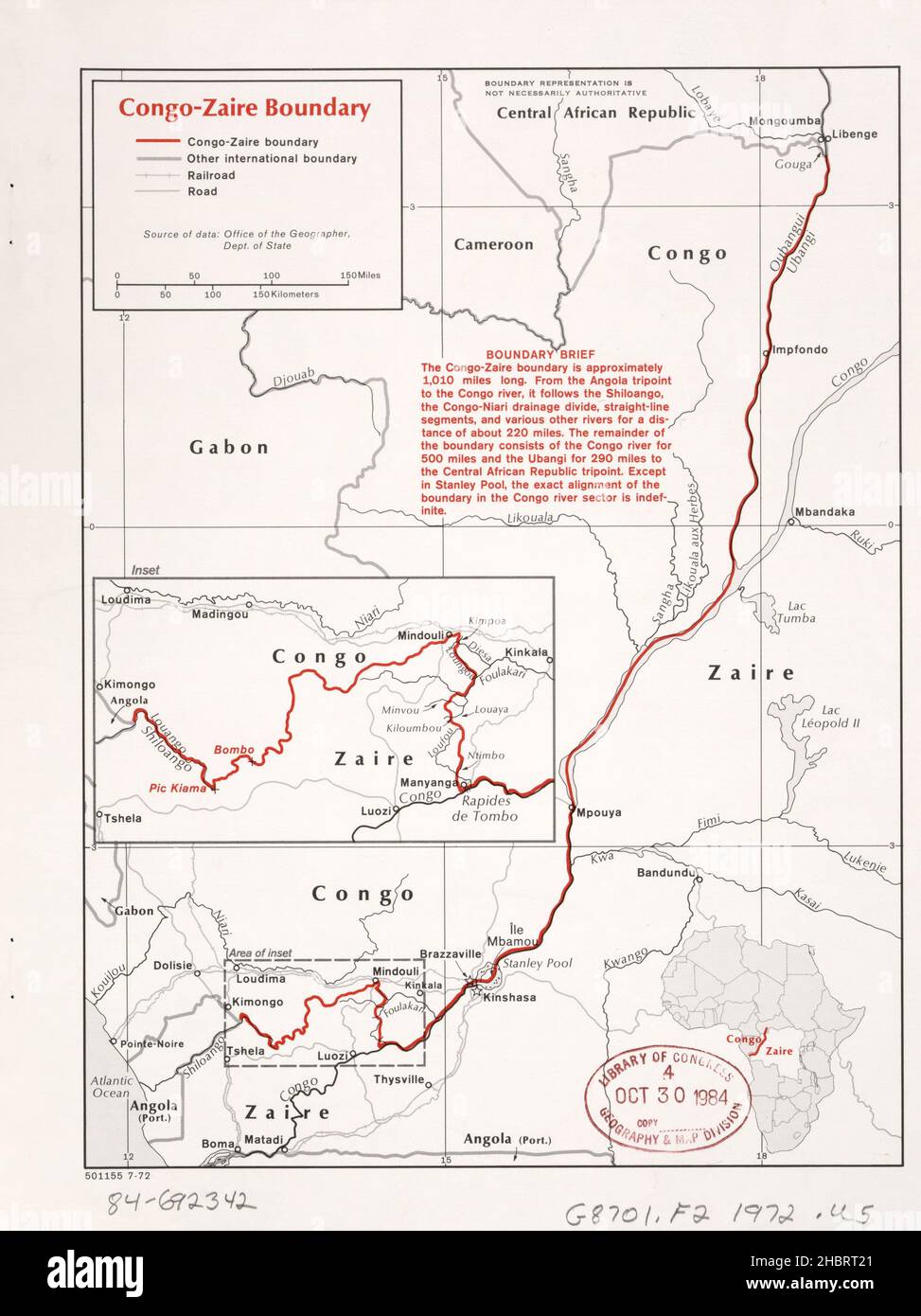 Zaire Map High Resolution Stock Photography and Images - Alamy