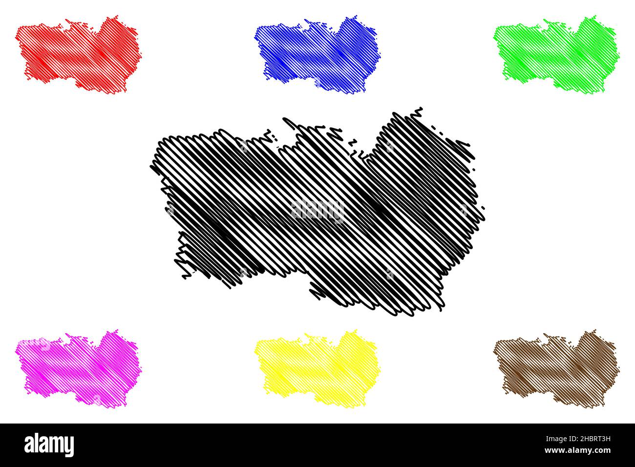 Bihar india asia map Stock Vector Images - Alamy