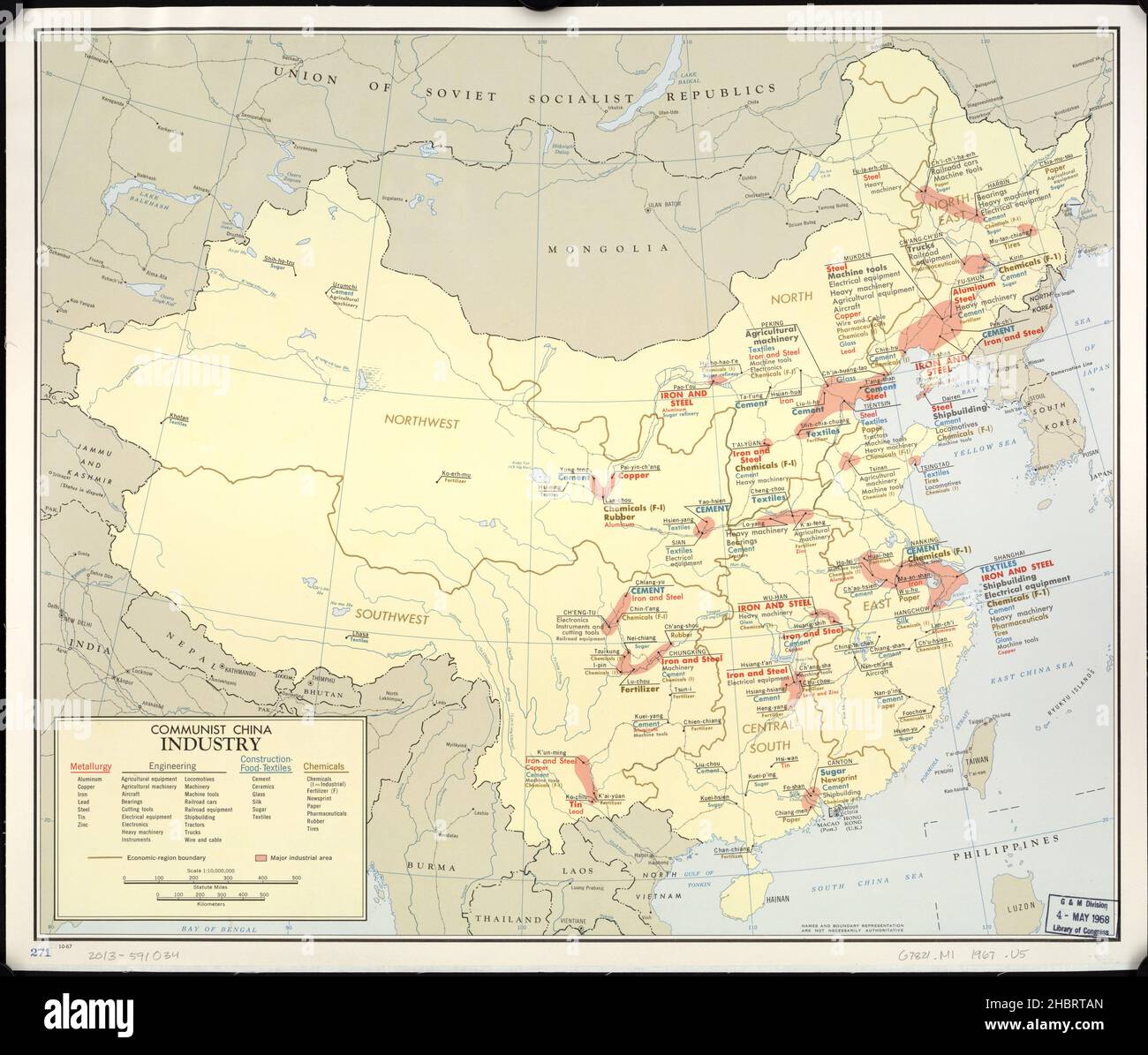 1960s map of china hi-res stock photography and images - Alamy