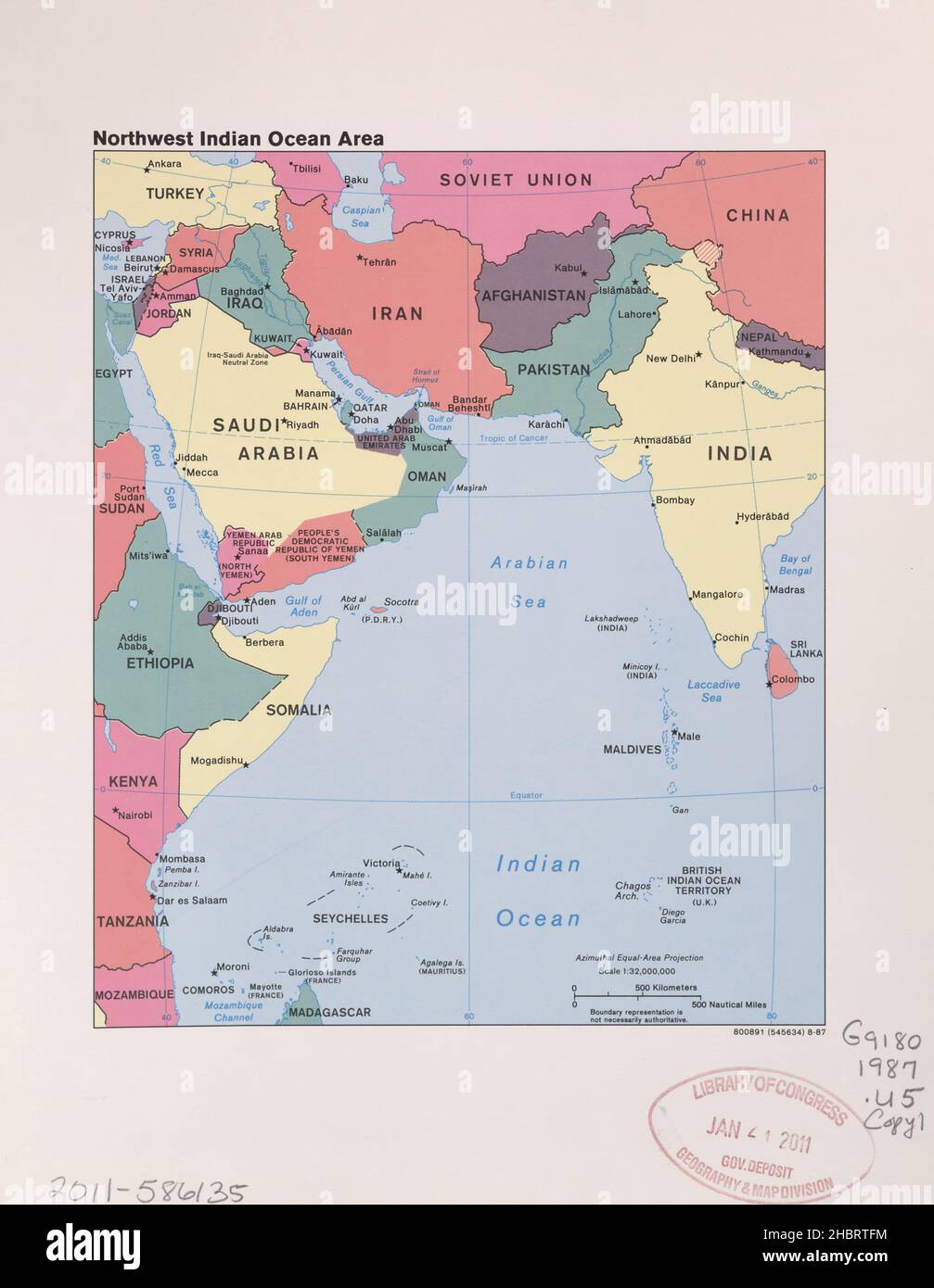 Northwest indian ocean map hi-res stock photography and images - Alamy