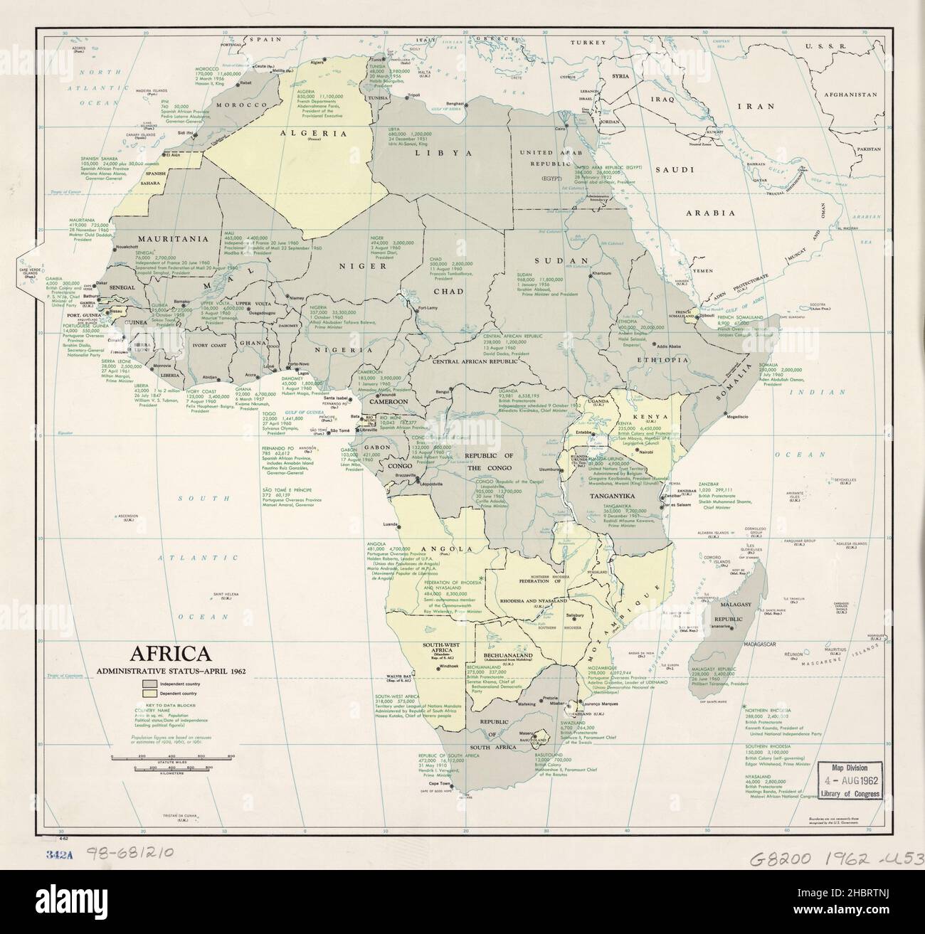 Africa Map 1960 South Africa Country Profile BBC News