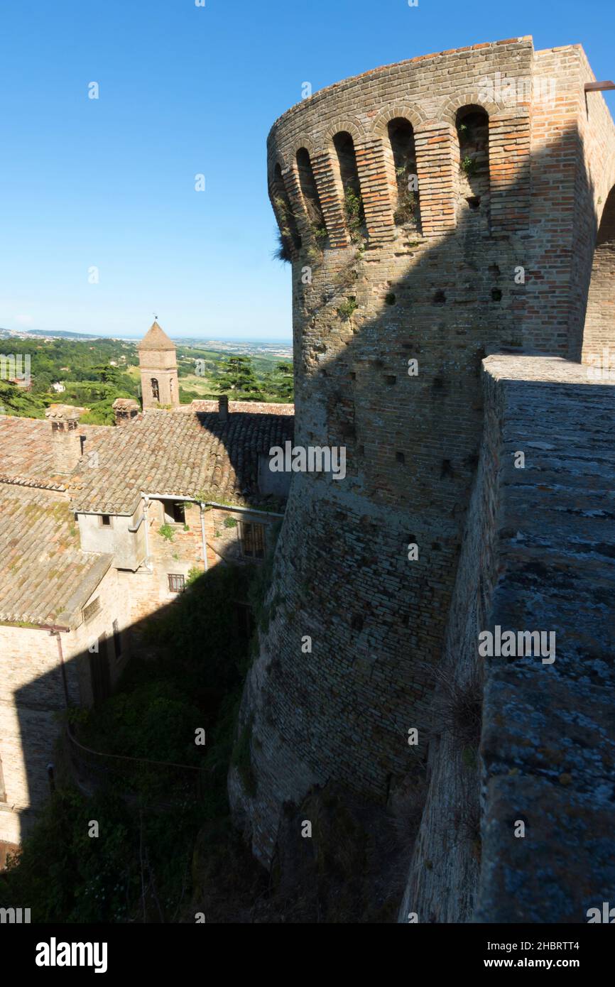 The walls of Offagna, elected one of the most beautiful medieval ...