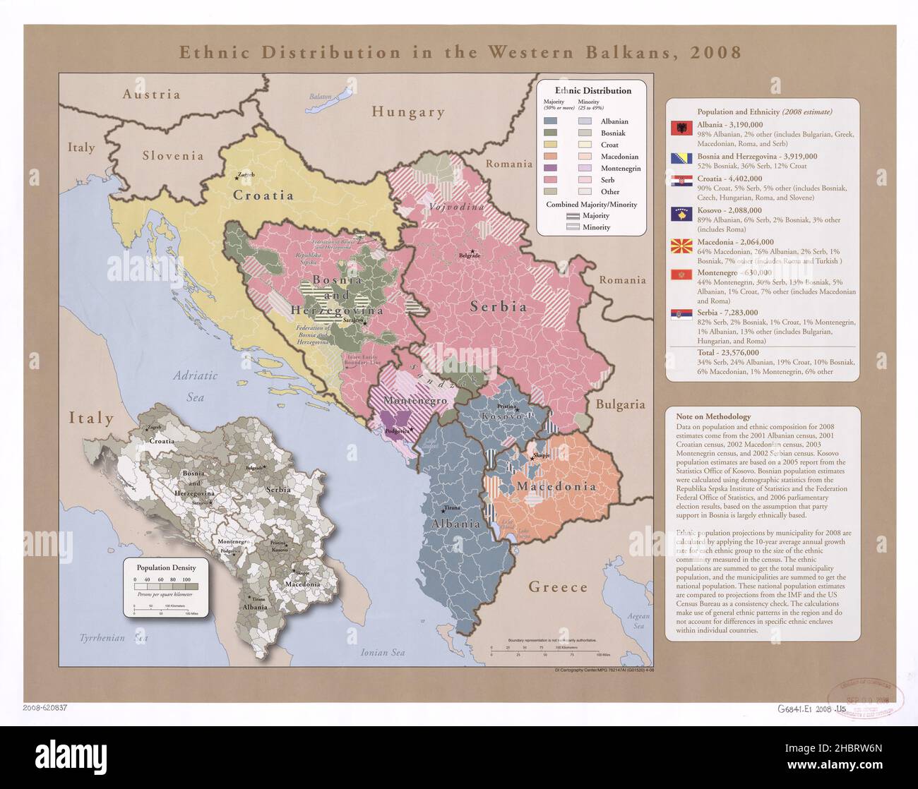 Population distribution map hi-res stock photography and images - Alamy