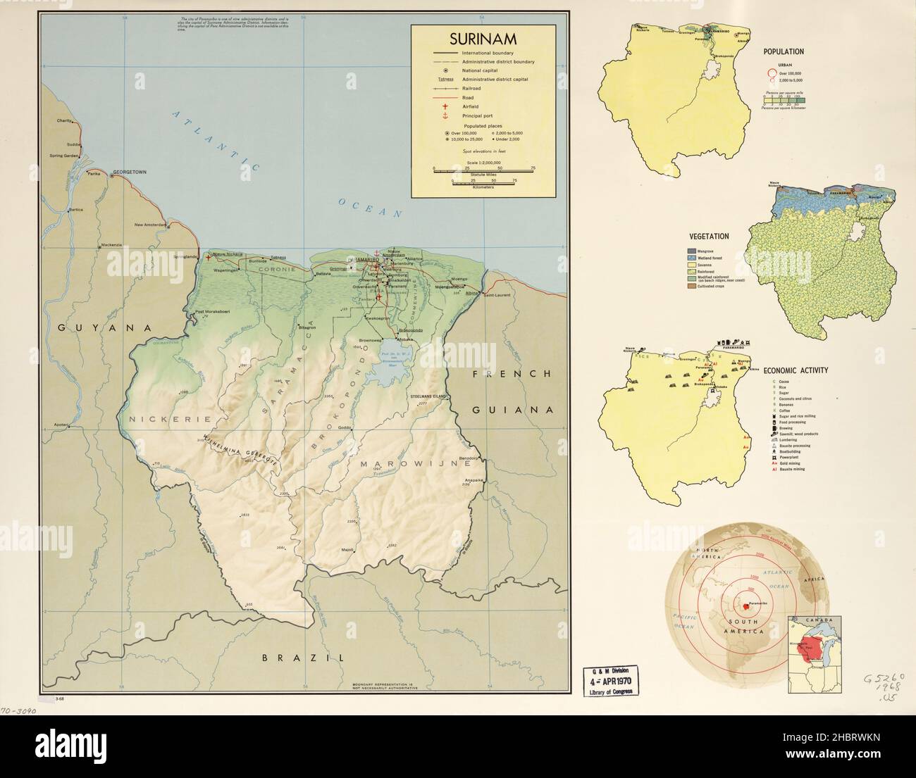 Vintage Suriname Map High Resolution Stock Photography and Images - Alamy