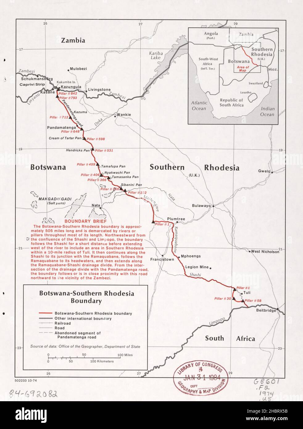 Rhodesia map hi-res stock photography and images - Alamy