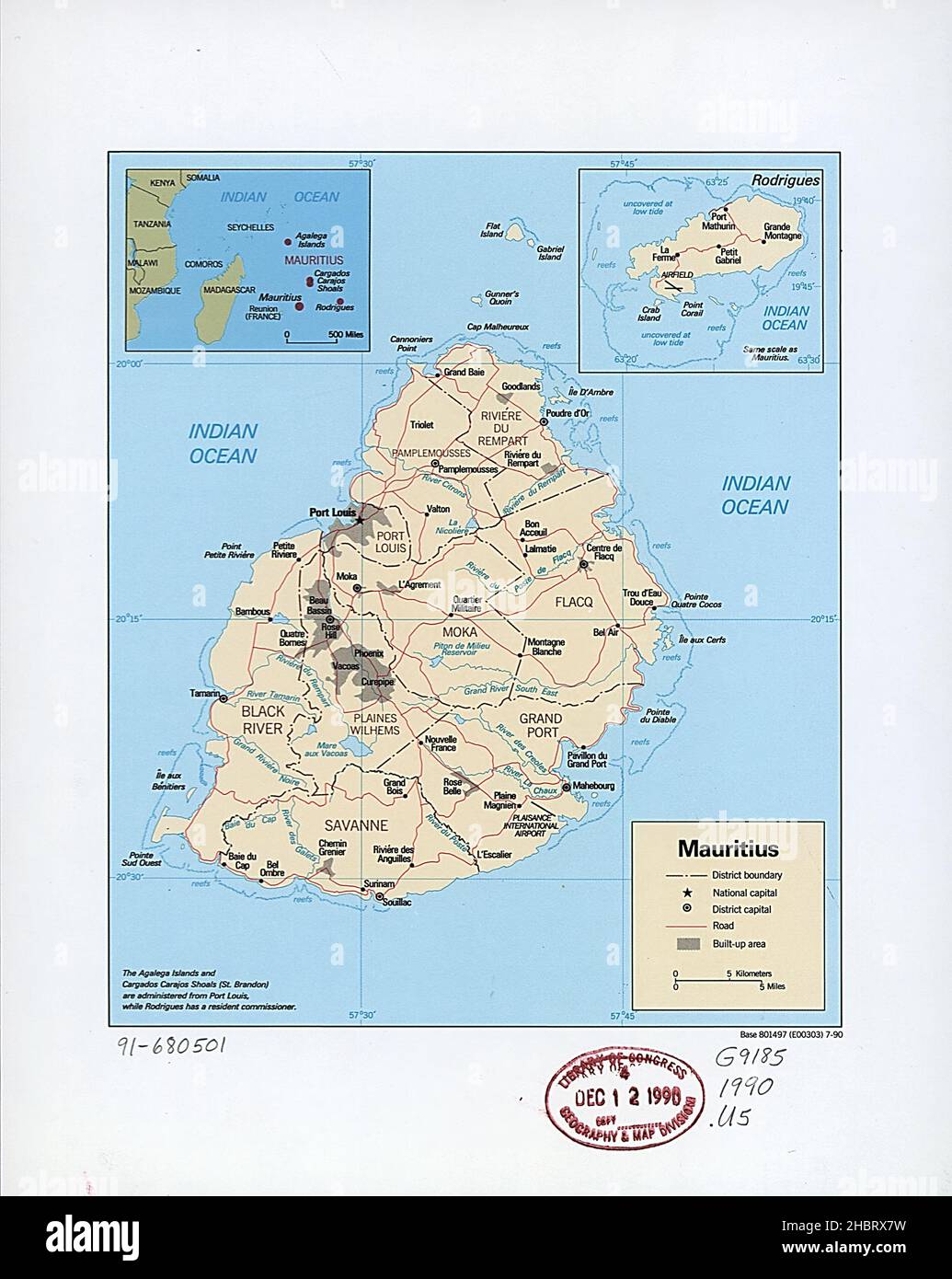 Map of mauritius hi-res stock photography and images - Alamy