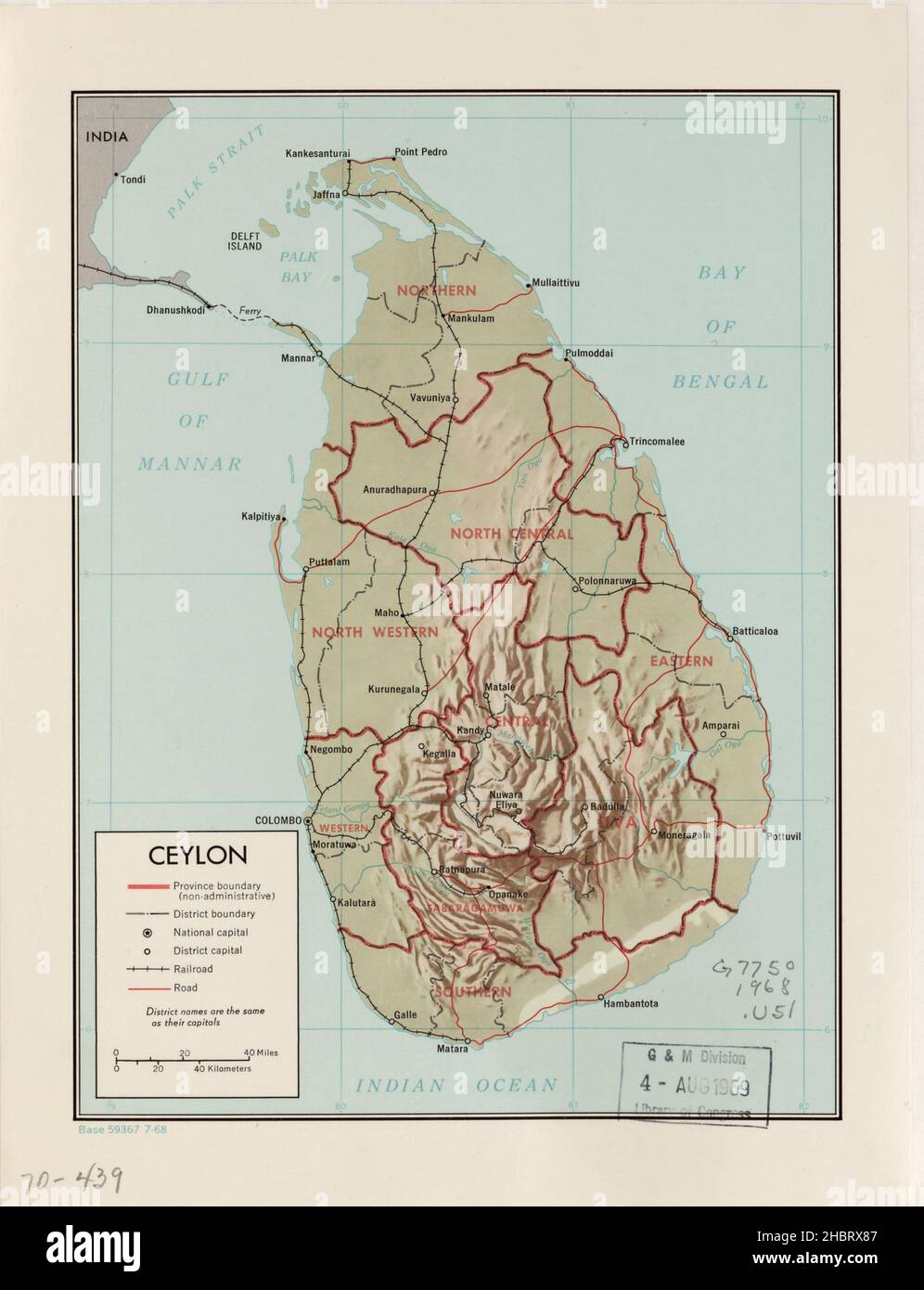 Ceylon Map