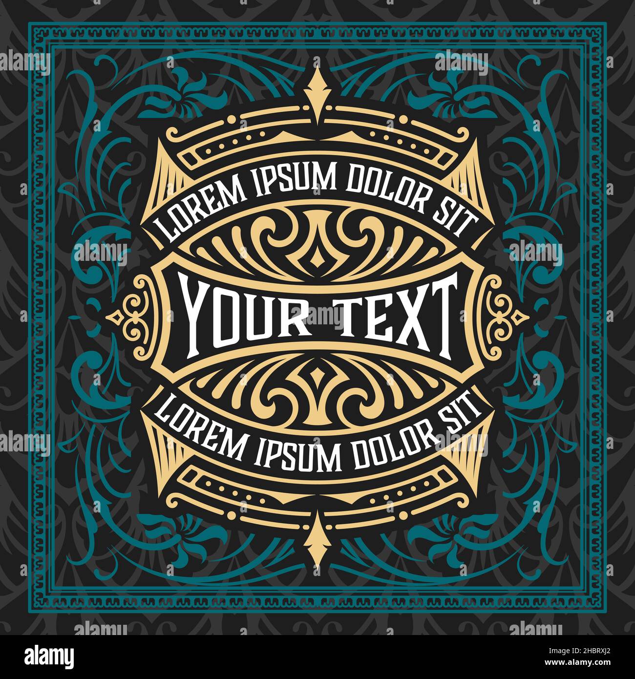 Western card with vintage style Stock Vector Image & Art - Alamy