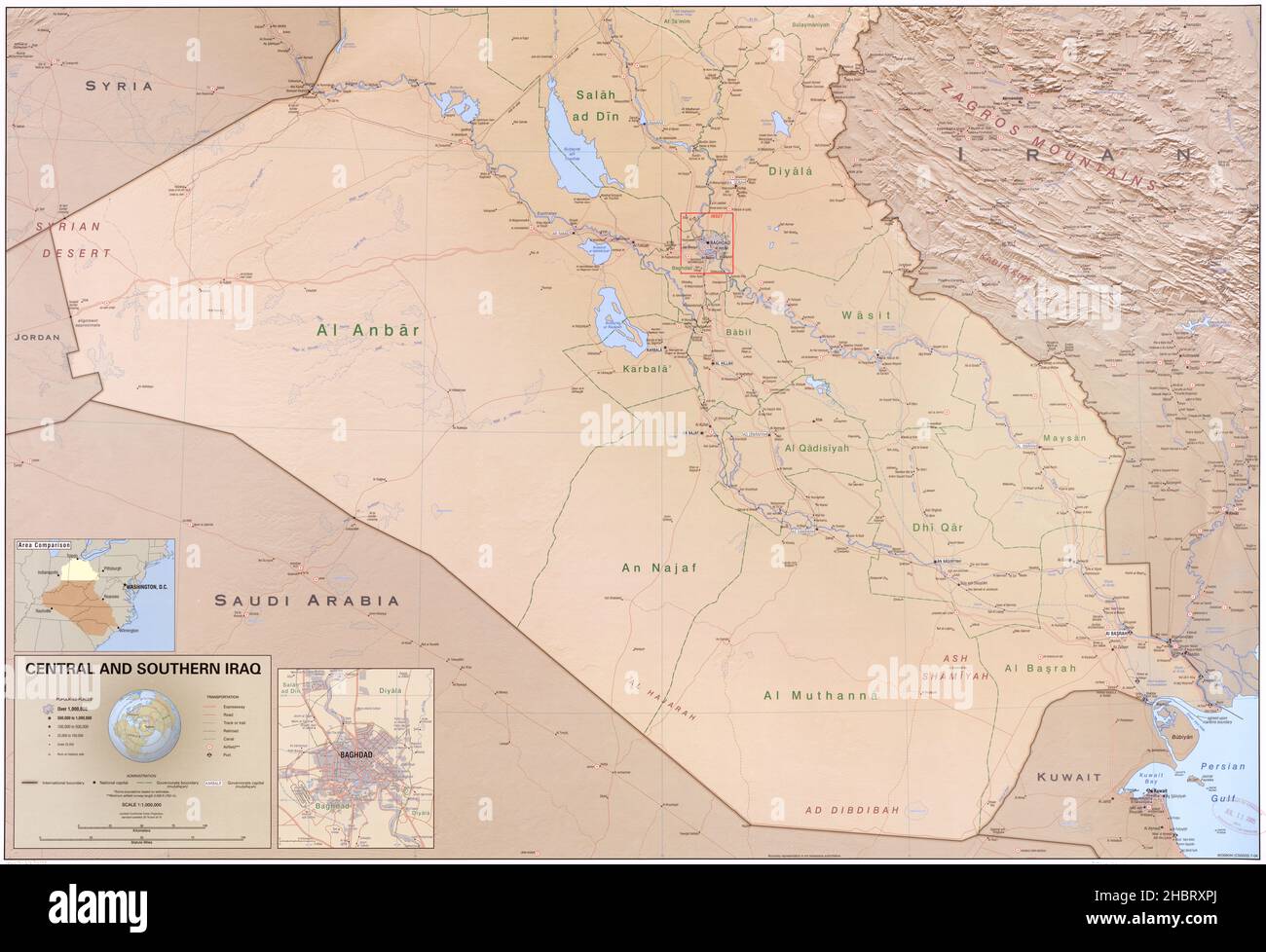 2004 iraq map hi-res stock photography and images - Alamy