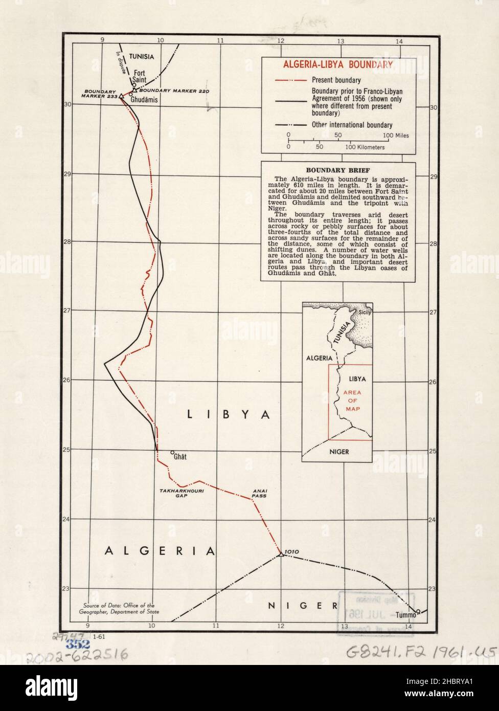1960s algeria libya map hi-res stock photography and images - Alamy