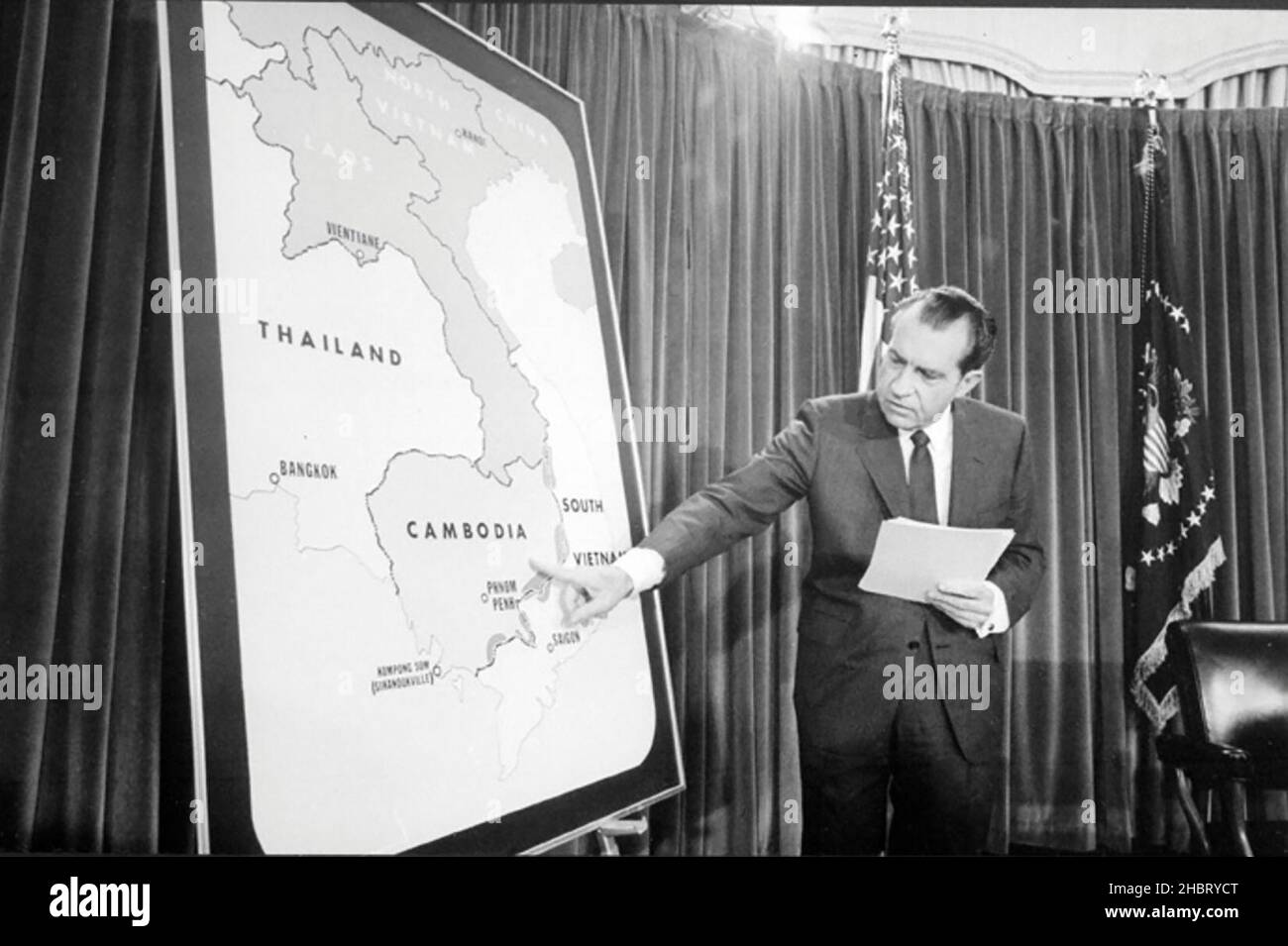 1970 cambodia map hi-res stock photography and images - Alamy