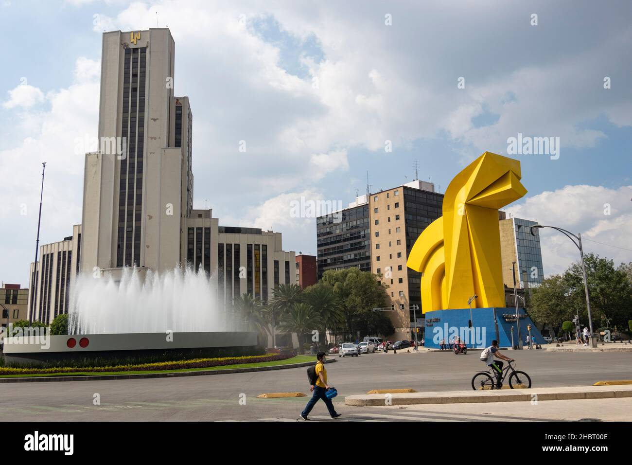 El Caballito sculpture along the Paseo de la Reforma, Mexico City ...
