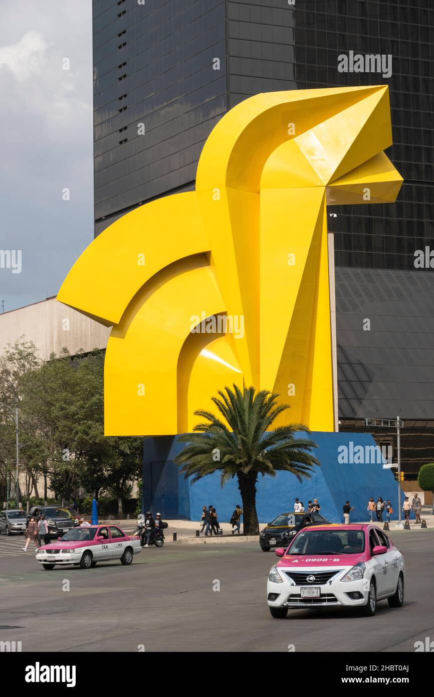 El Caballito sculpture along the Paseo de la Reforma, Mexico City ...