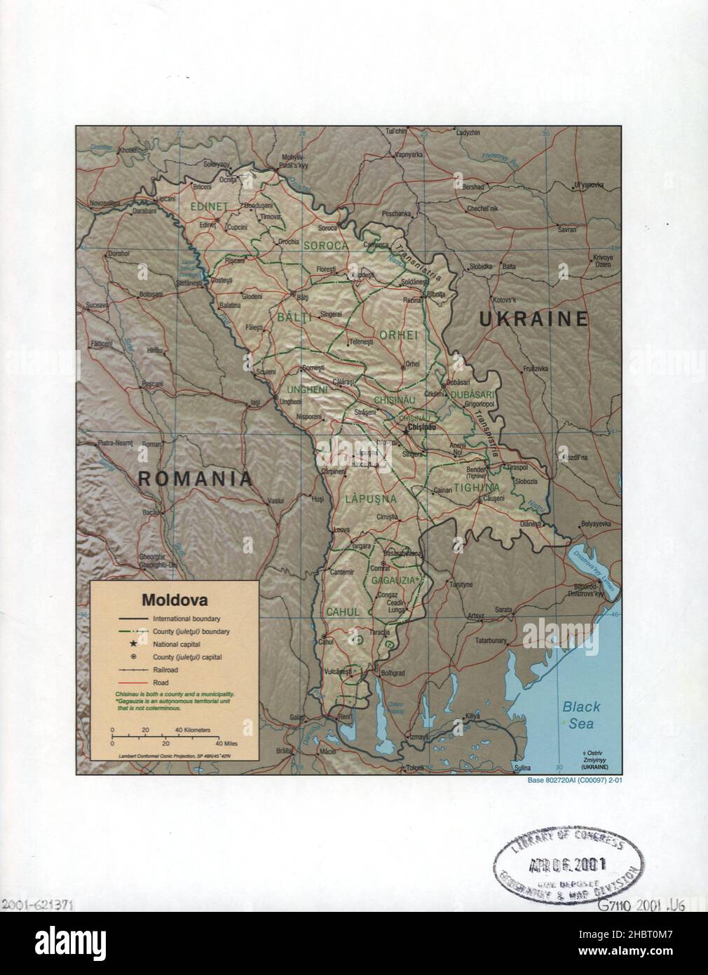2001 moldova map hi-res stock photography and images - Alamy