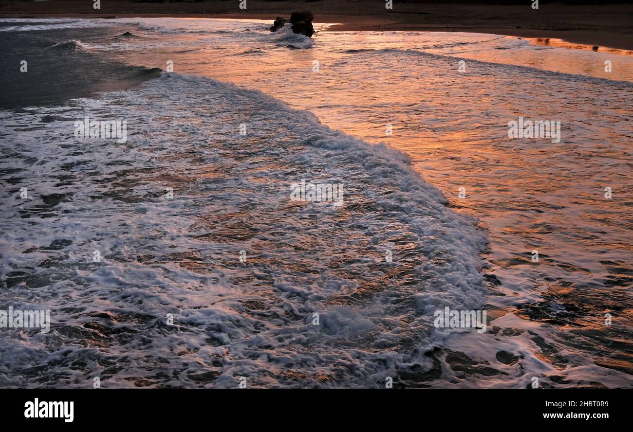 Sunrise on cyprus beach hi-res stock photography and images - Alamy