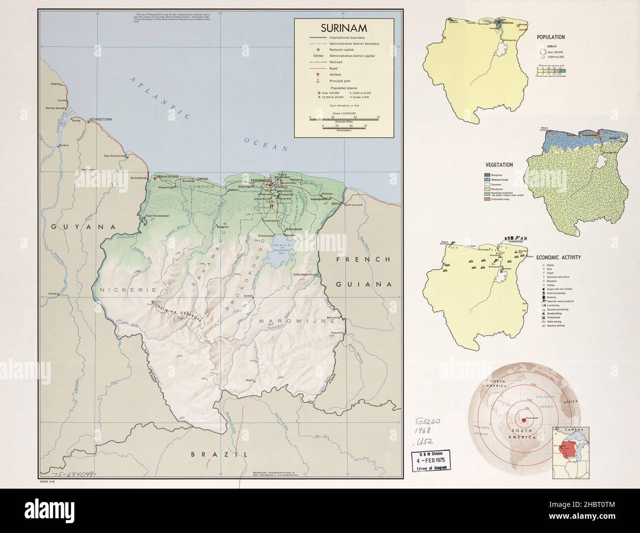 Vintage Suriname Map High Resolution Stock Photography and Images - Alamy