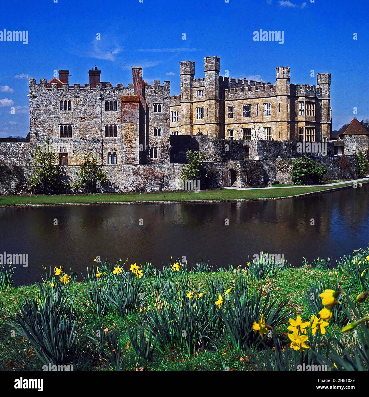 Leeds Castle, Kent. (Loveliest Castle in the World Stock Photo - Alamy