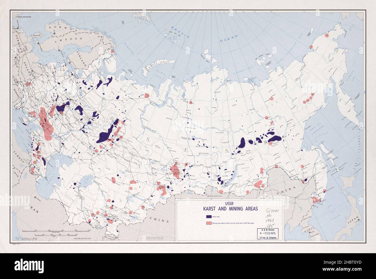 1962 soviet union map hi-res stock photography and images - Alamy