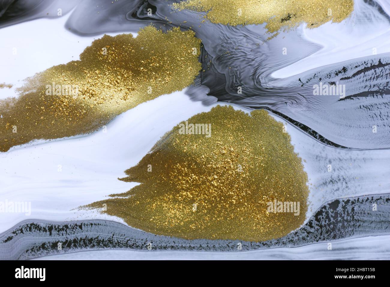 Abstract white and black texture with gold glitter Stock Photo - Alamy