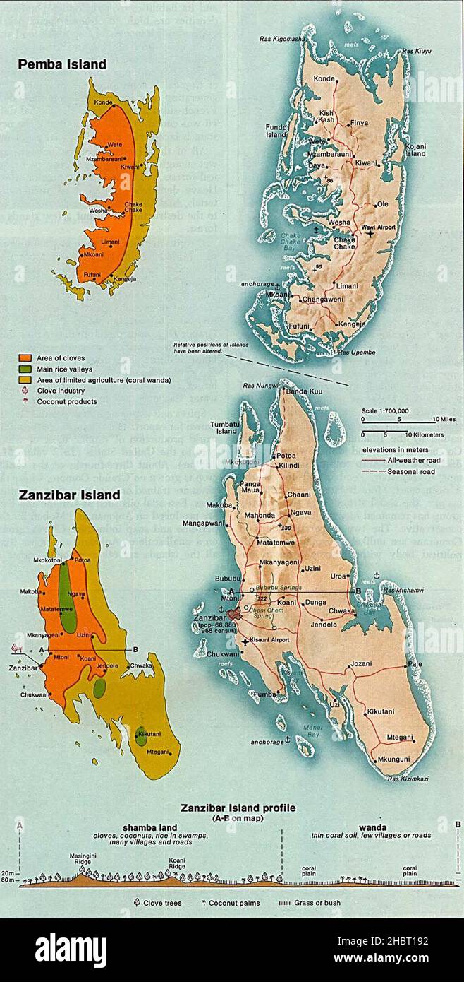 Pemba map hi-res stock photography and images - Alamy