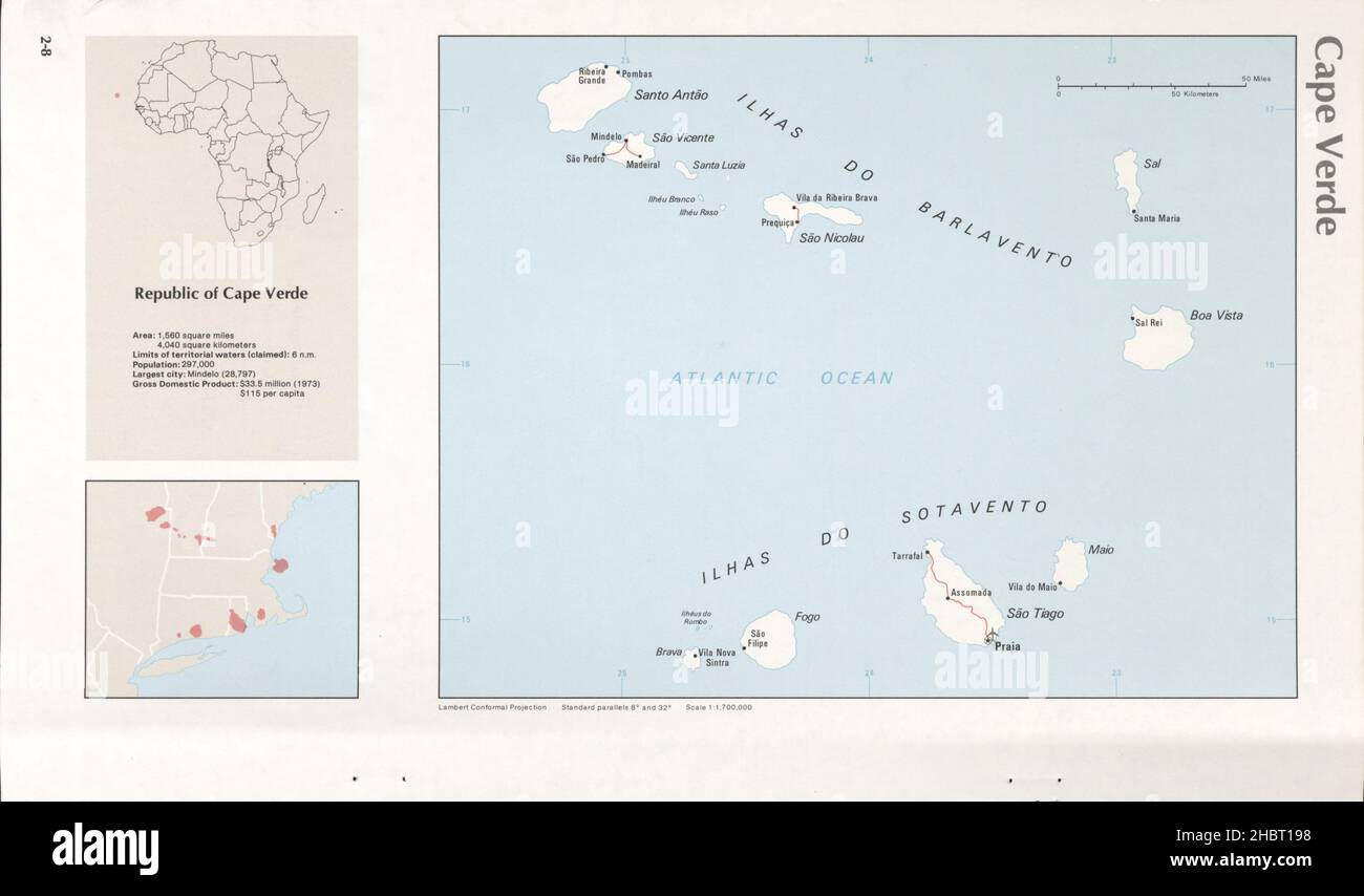 Archival cape verde map hi-res stock photography and images - Alamy